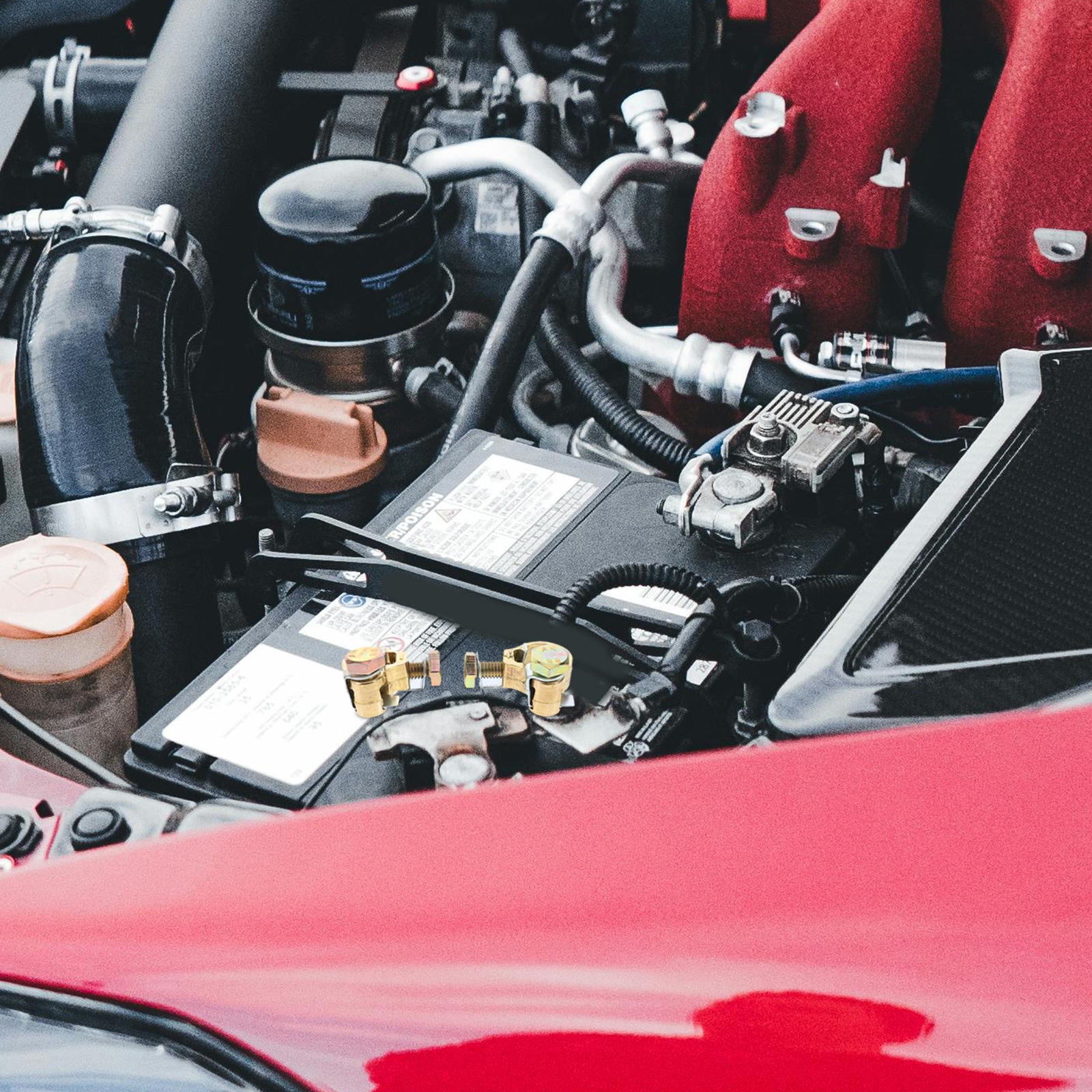 MLINS Universal Heavy Duty Battery Terminal Connectors Top Post Battery ...