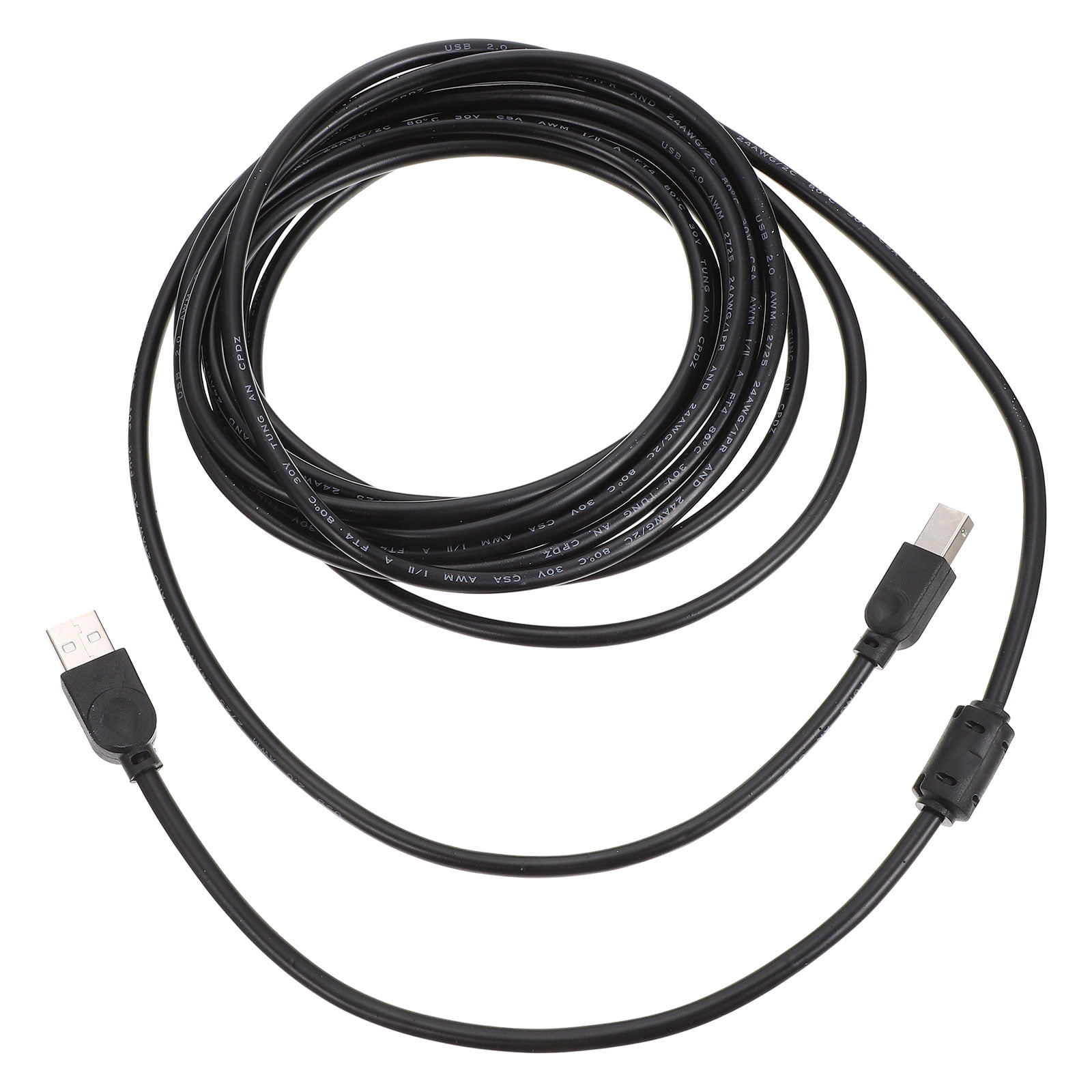 MLINS Universal Printer USB Cable Printing Accessory Wire Office Black ...