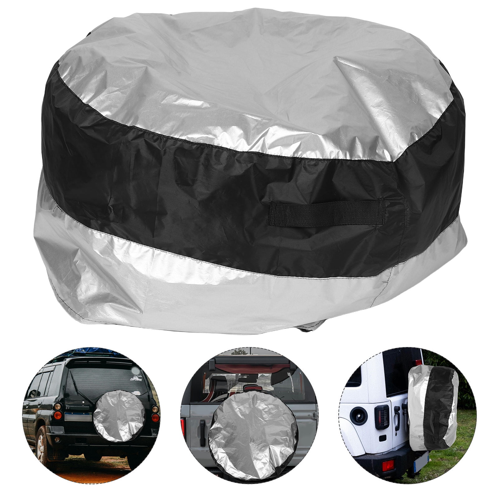 MLINS Universal Tire Cover Outdoor Waterproof Tire Shield Polyester ...
