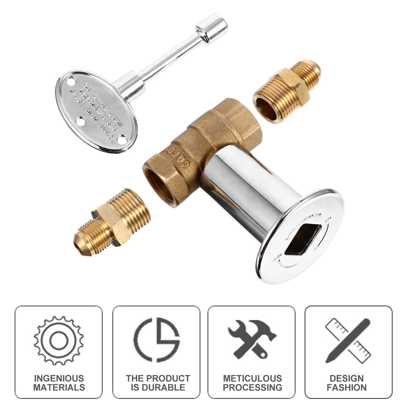 MLINS Valve Gas Brazier Natural Shut off Fire Pit Control - Walmart.com