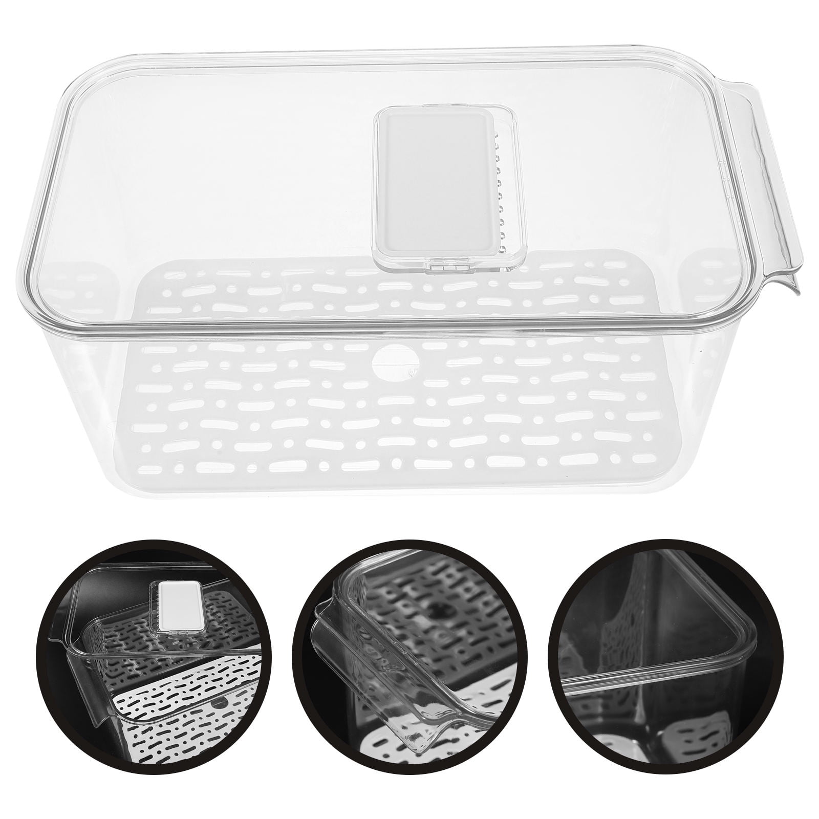 MLINS Vegetables Storage Box Storage Container Refrigerator Organizer ...