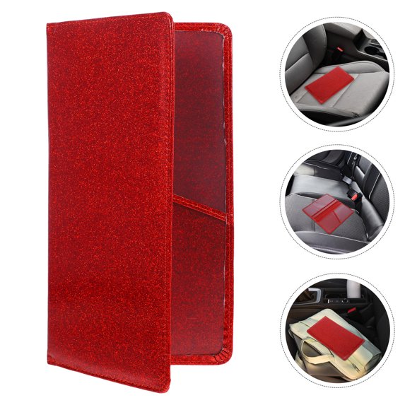 MLINS Vehicle Insurance Holder PU Leather Car Document Holder Car ...