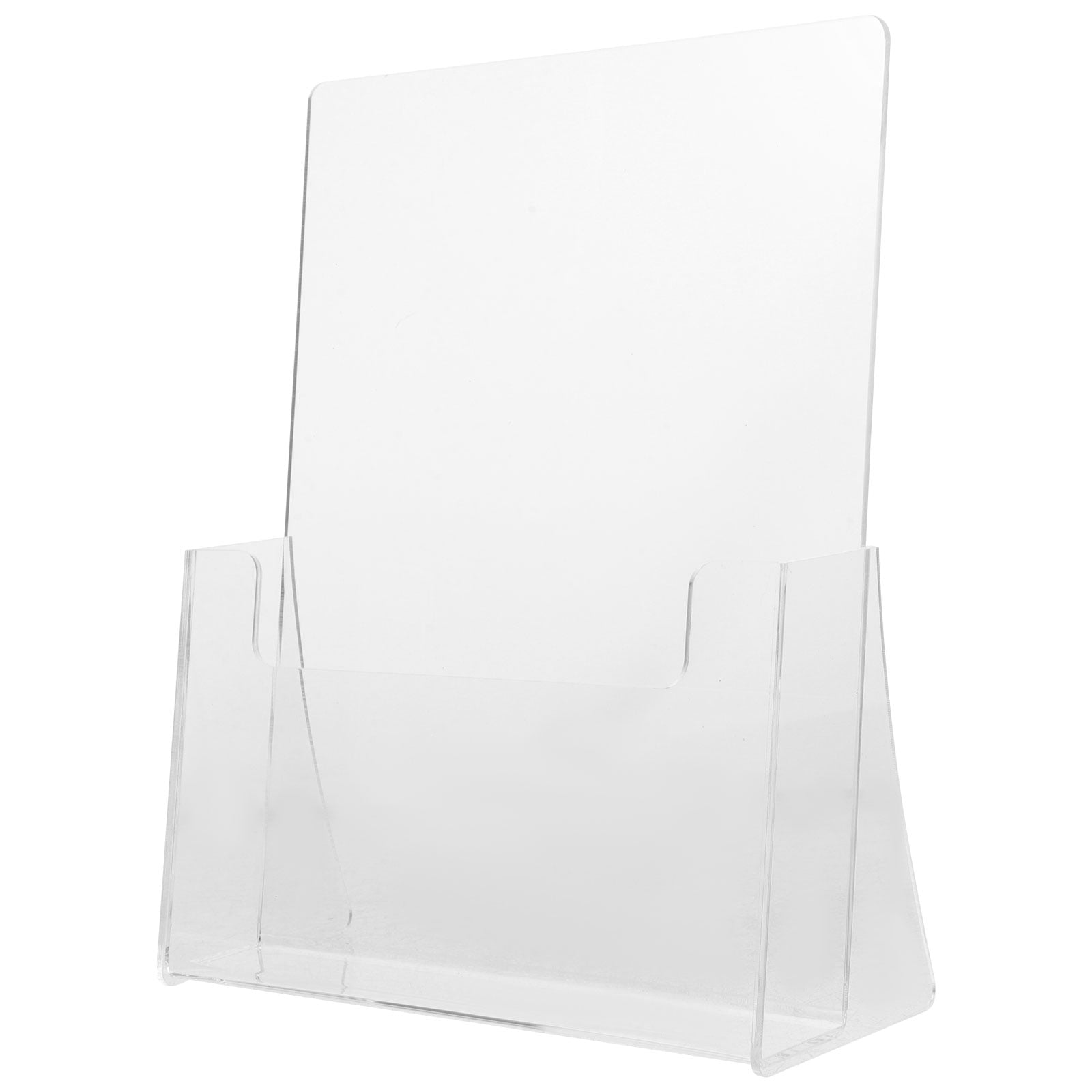 MLINS Versatile Acrylic Brochure Holder Transparent Pamphlet Stand for ...