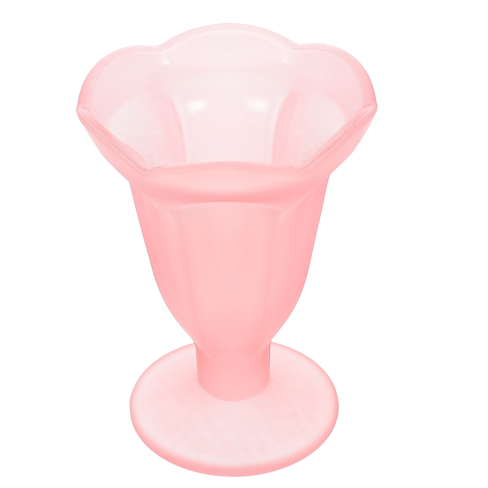 MLINS Vintage Frosted Glass Cup Colored Dessert Cup Cup Ice Cream Cup ...