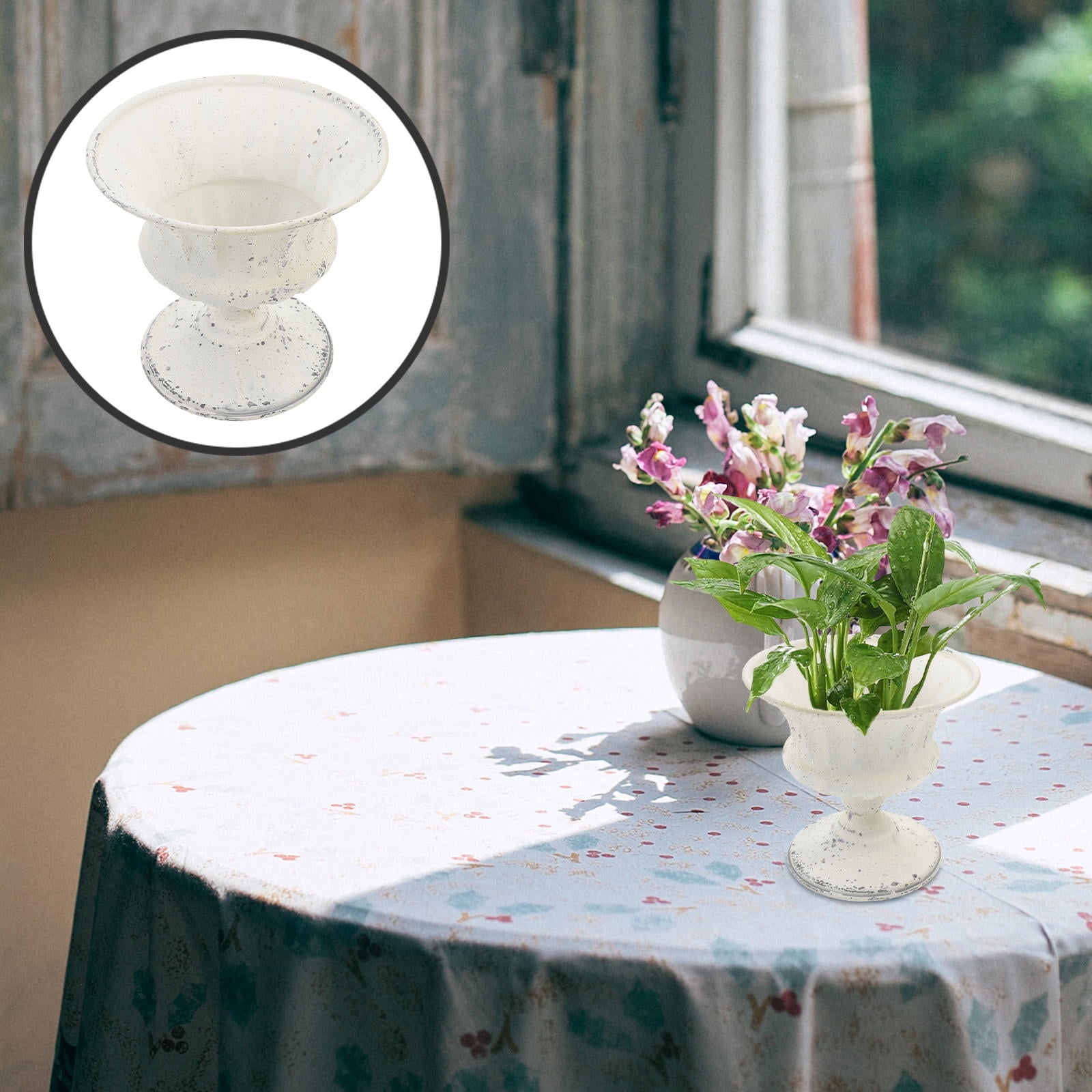 MLINS Vintage Planter Plant Pot Flower Pot Roman Column Flower Pot ...