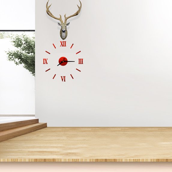 MLINS Wall Decor Modern Clock Quiet Environment Smooth Surface Office ...