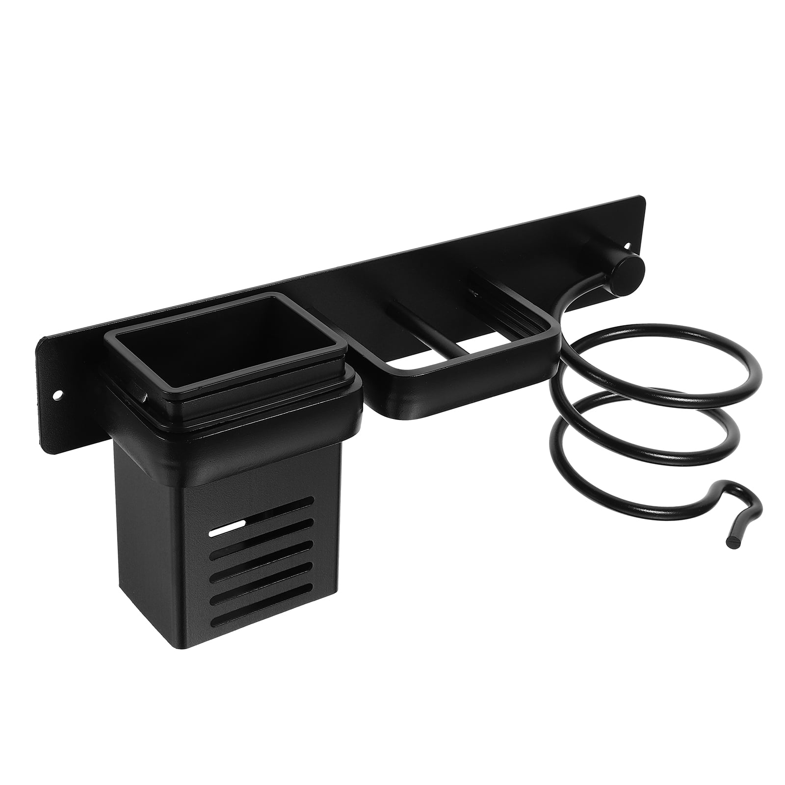 MLINS Wall Mount Hair Dryer Rack Blow Racks Appliance Hairdryer Holder ...