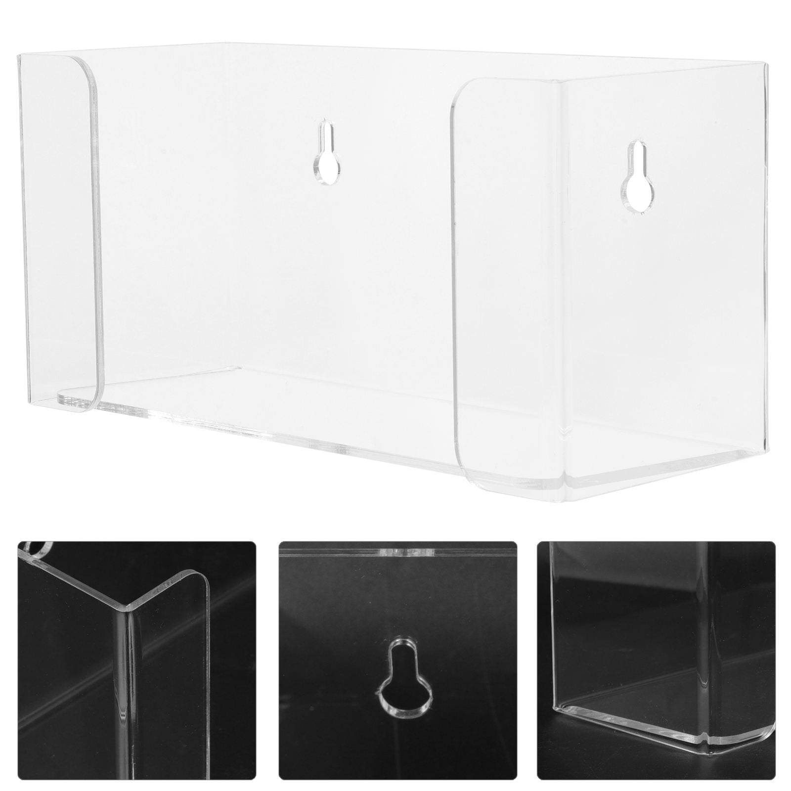 MLINS Wall Mount Mask Storage Holder Mask Glove Dispenser 19.5X9.5X8CM ...