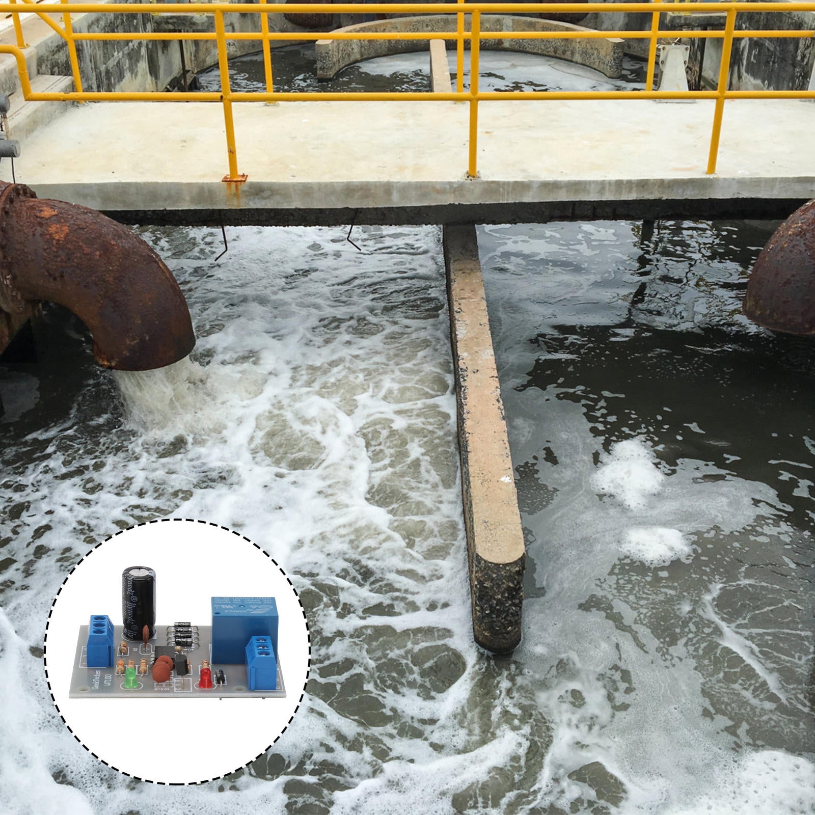 MLINS Water Level Sensor Controller Module Liquid Level Detection ...