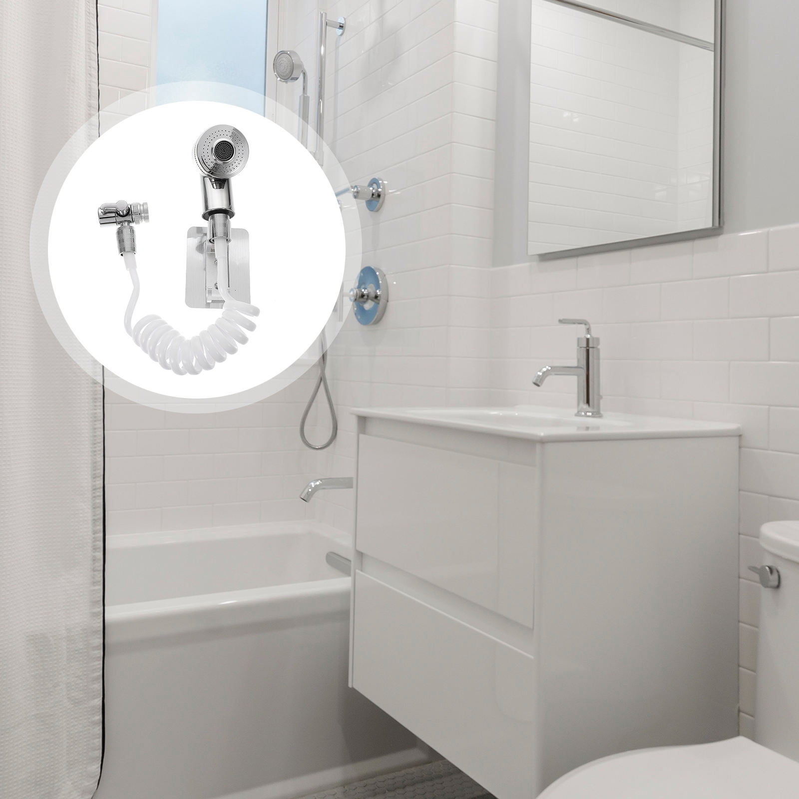 MLINS Water Saving Faucet Extender Kit for Bathroom with Long Flexible ...