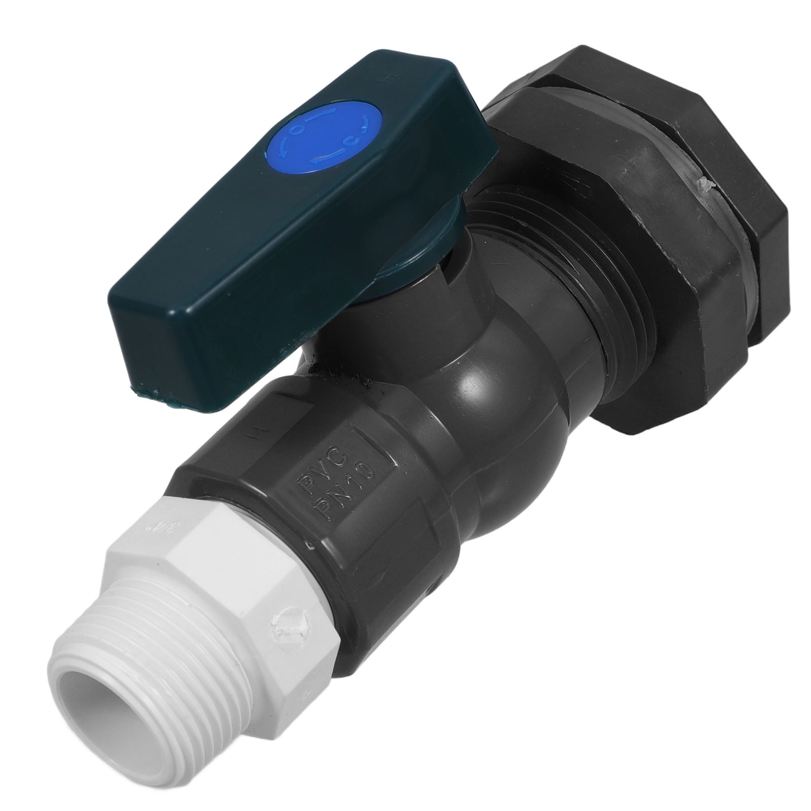 MLINS Water Tank Parts 1 Set Round Black PVC Rain Spigot for Water ...