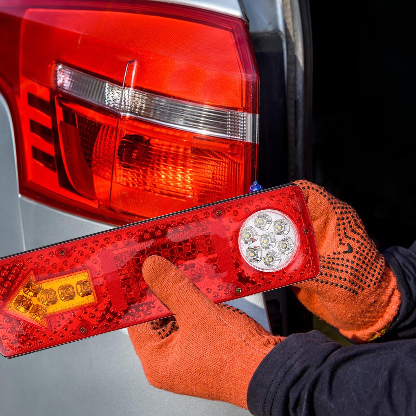 MLINS Waterproof Brake Turn Signal Lights LED Trailer Tail Lights ...