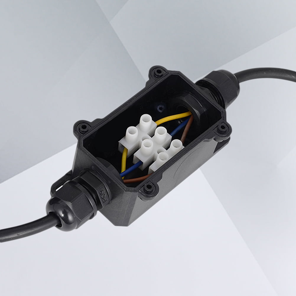 MLINS Waterproof Junction Box Outdoor Cable Connector Black - Walmart.com
