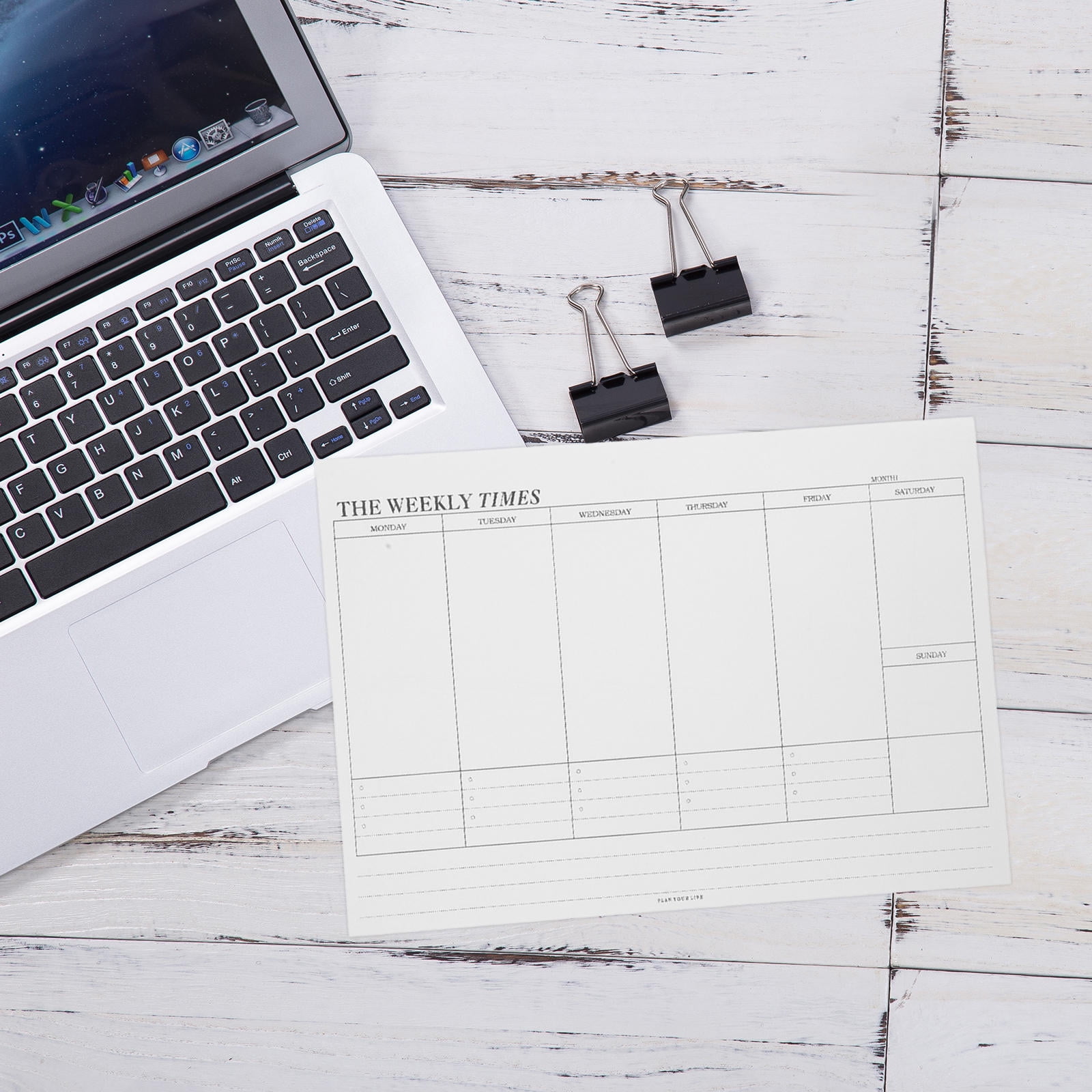 MLINS Weekly Planner Tear off Undated Weekly Desk Planner Notepad ...