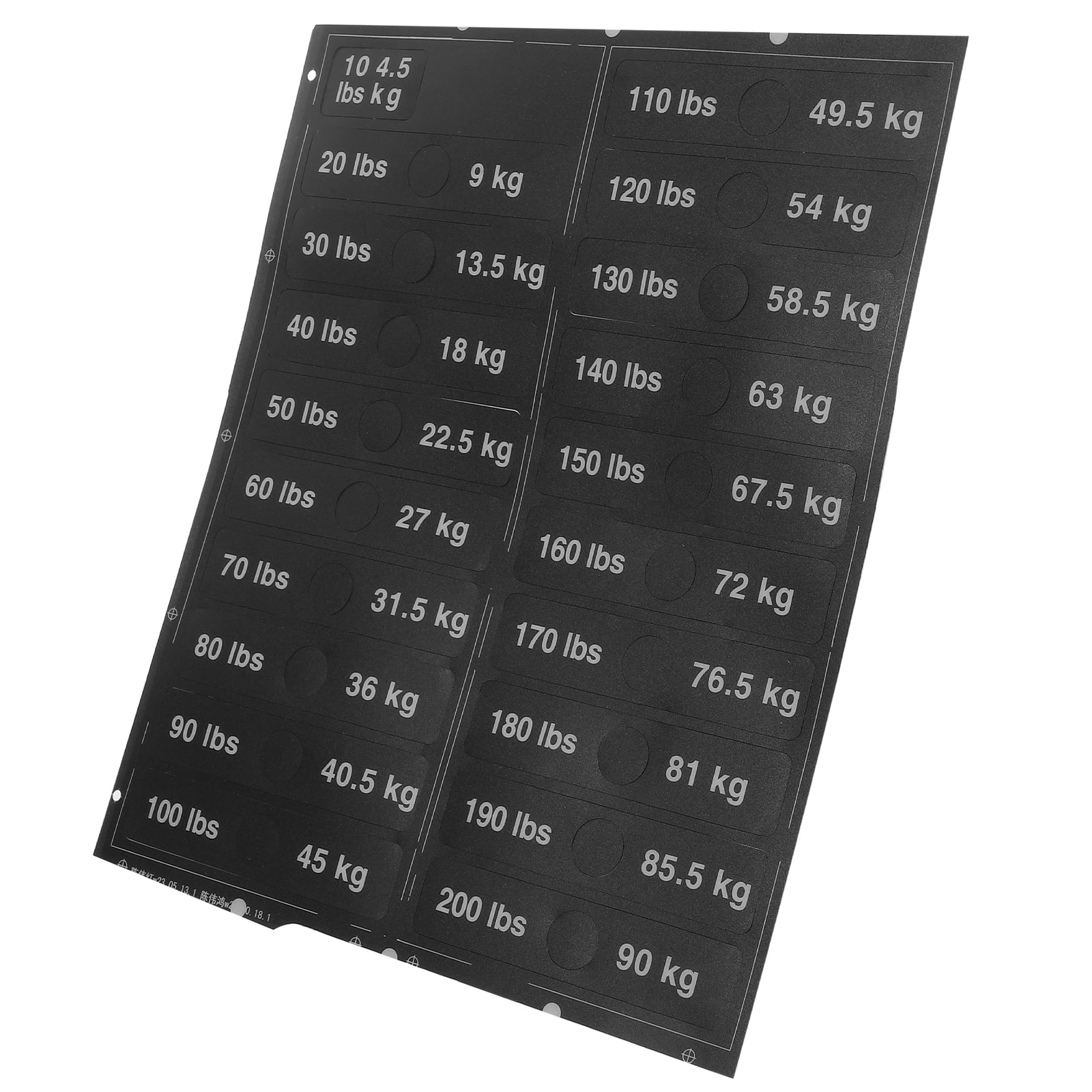 MLINS Weight Label Transparent Magazine Holder Desktop Document Rotary ...