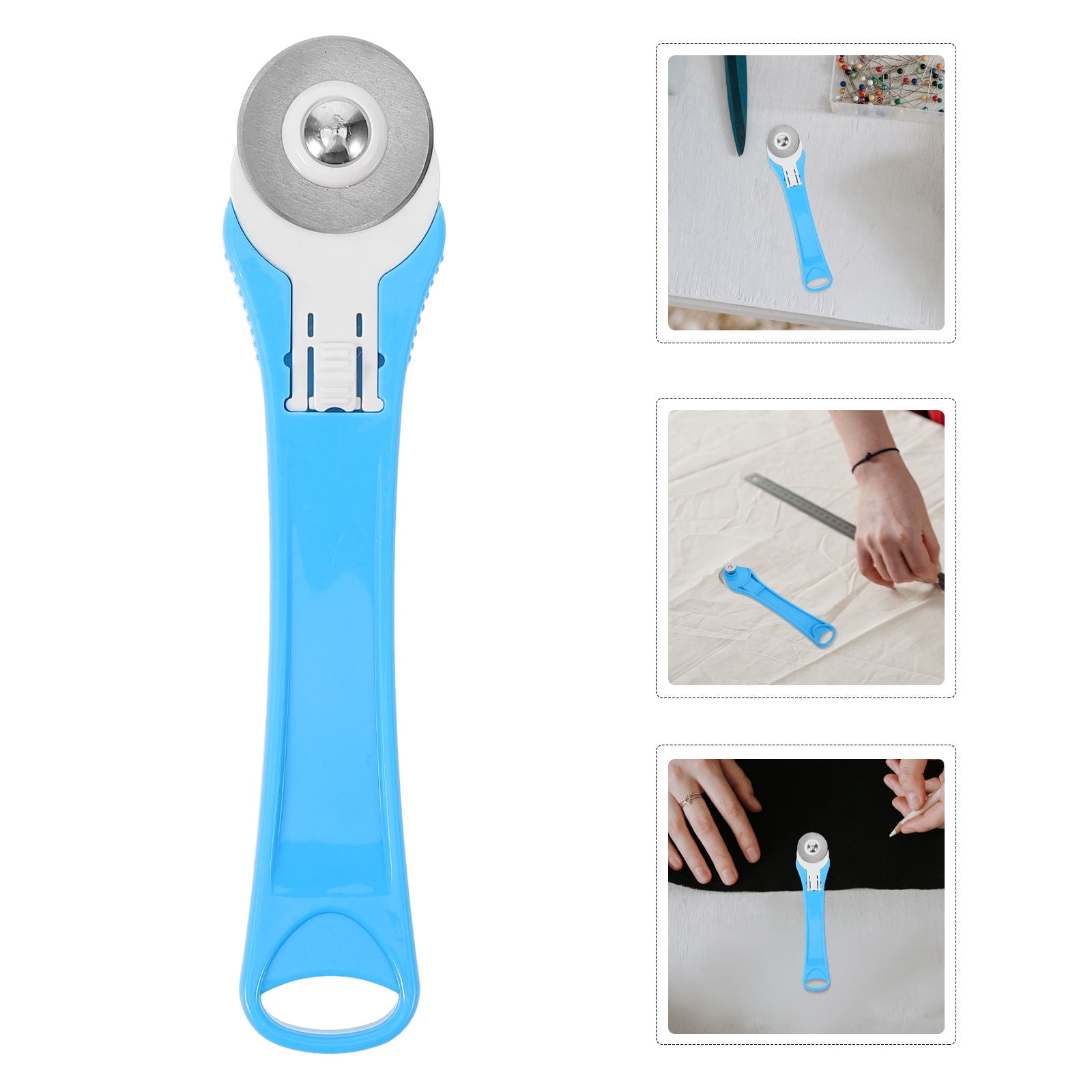 MLINS Wheel Rolling Cutter Rotary Cloth Cutter Manual Leather Cutter ...