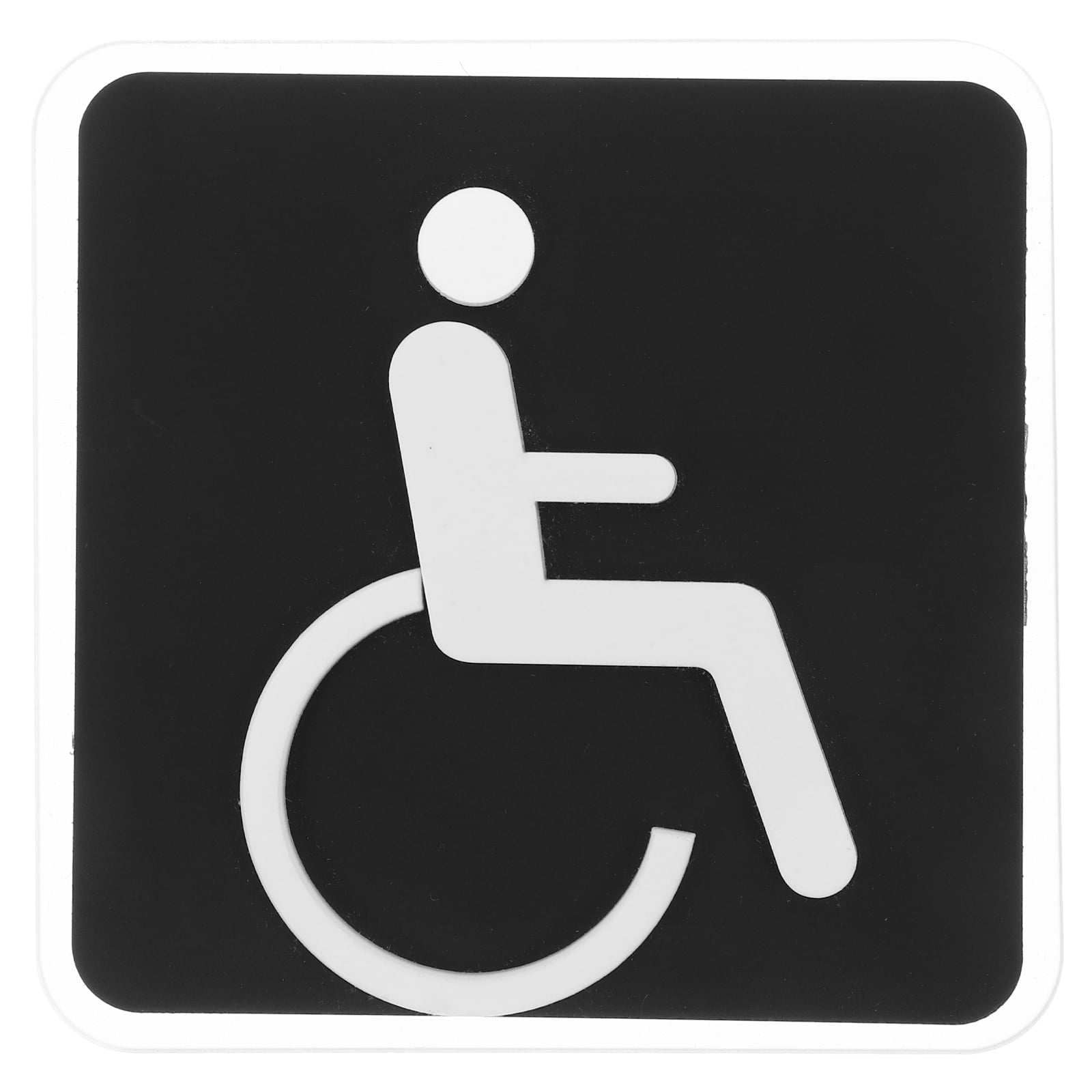MLINS Wheelchair Accessible Restroom Sign Public Toilet Sign Wall ...