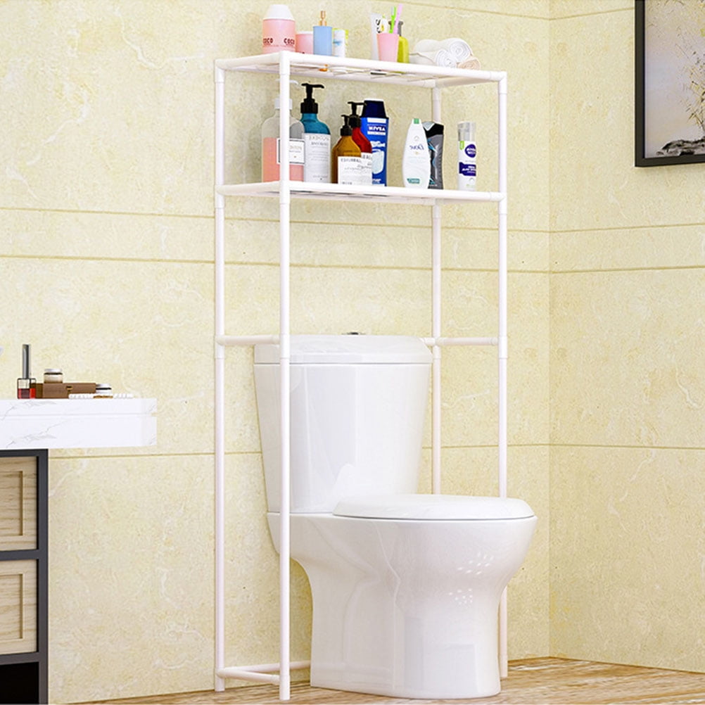 MLINS White 3 Tier Storage Rack for Bathroom Kitchen Made of Alloy ...