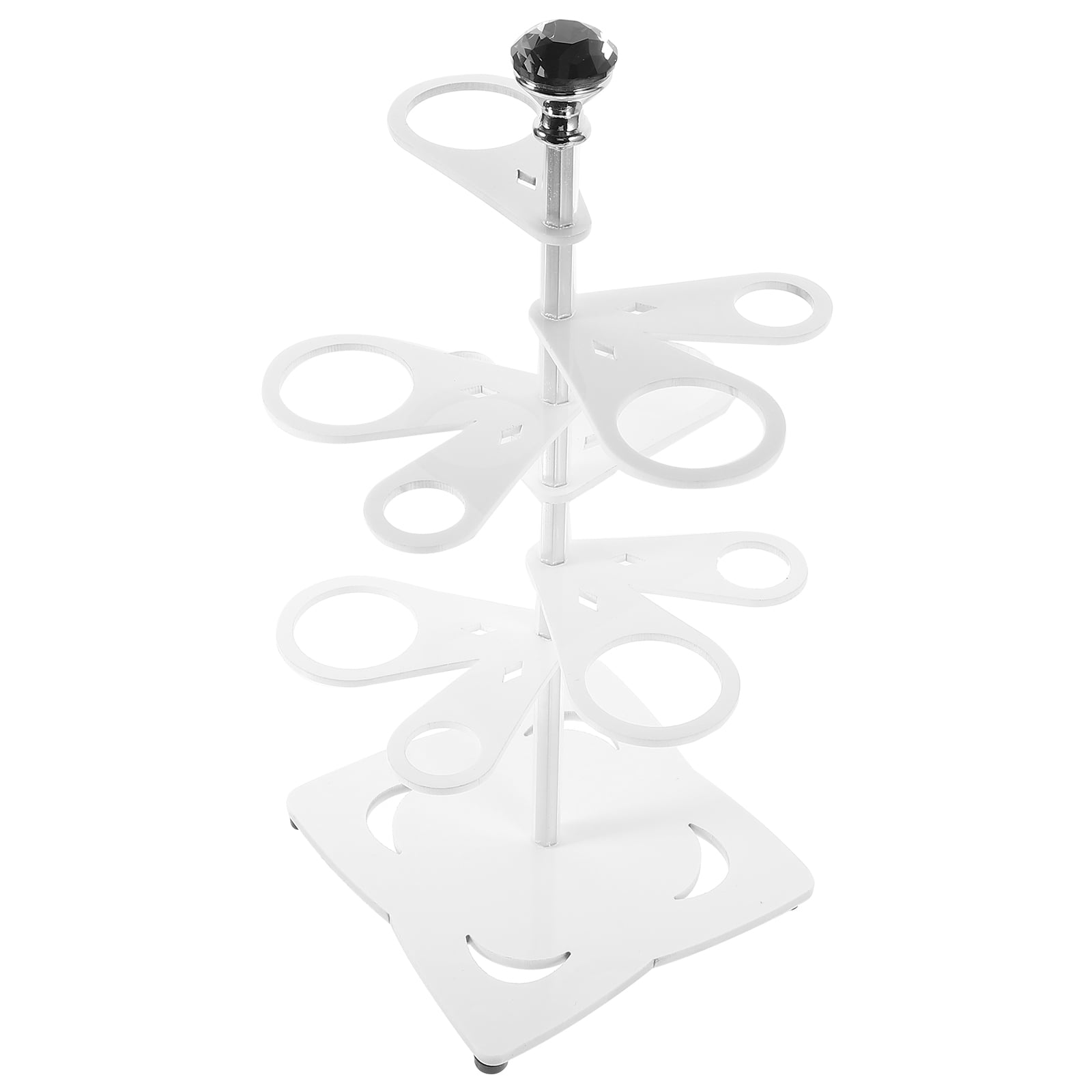 MLINS White Acrylic Ice Cream Cone Holder Stand for Decoration Easy to ...