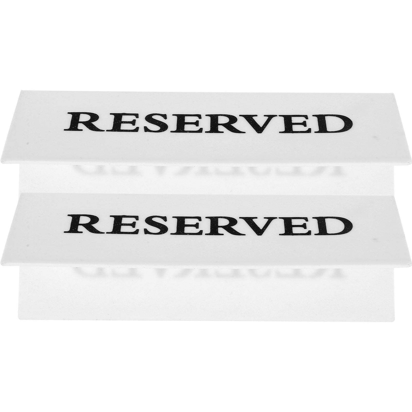MLINS White Acrylic Reserved Signs for Decoration and Reliable Suitable ...