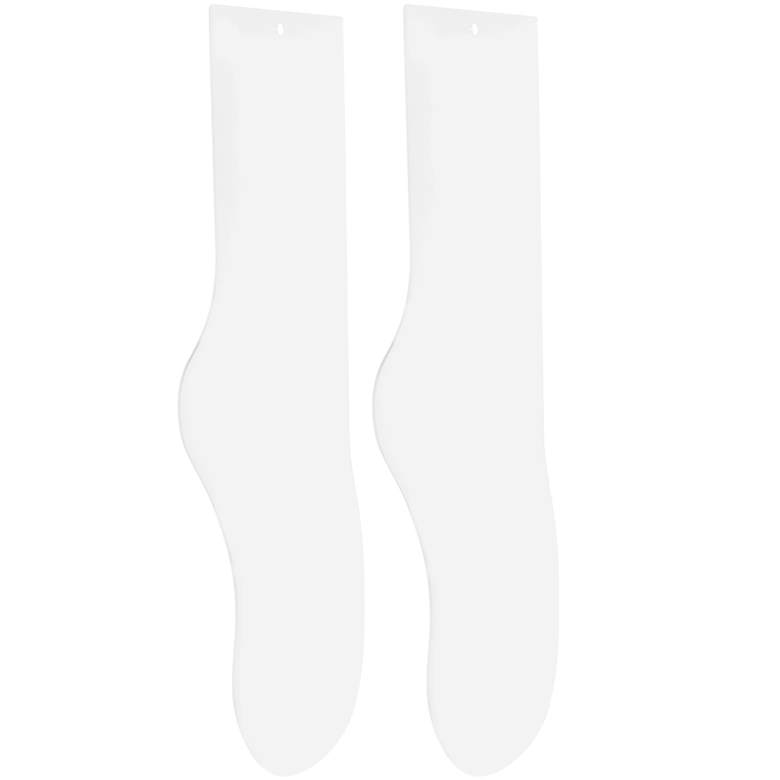 MLINS White Acrylic Sock Hanger for Decor with Transparent Design and ...