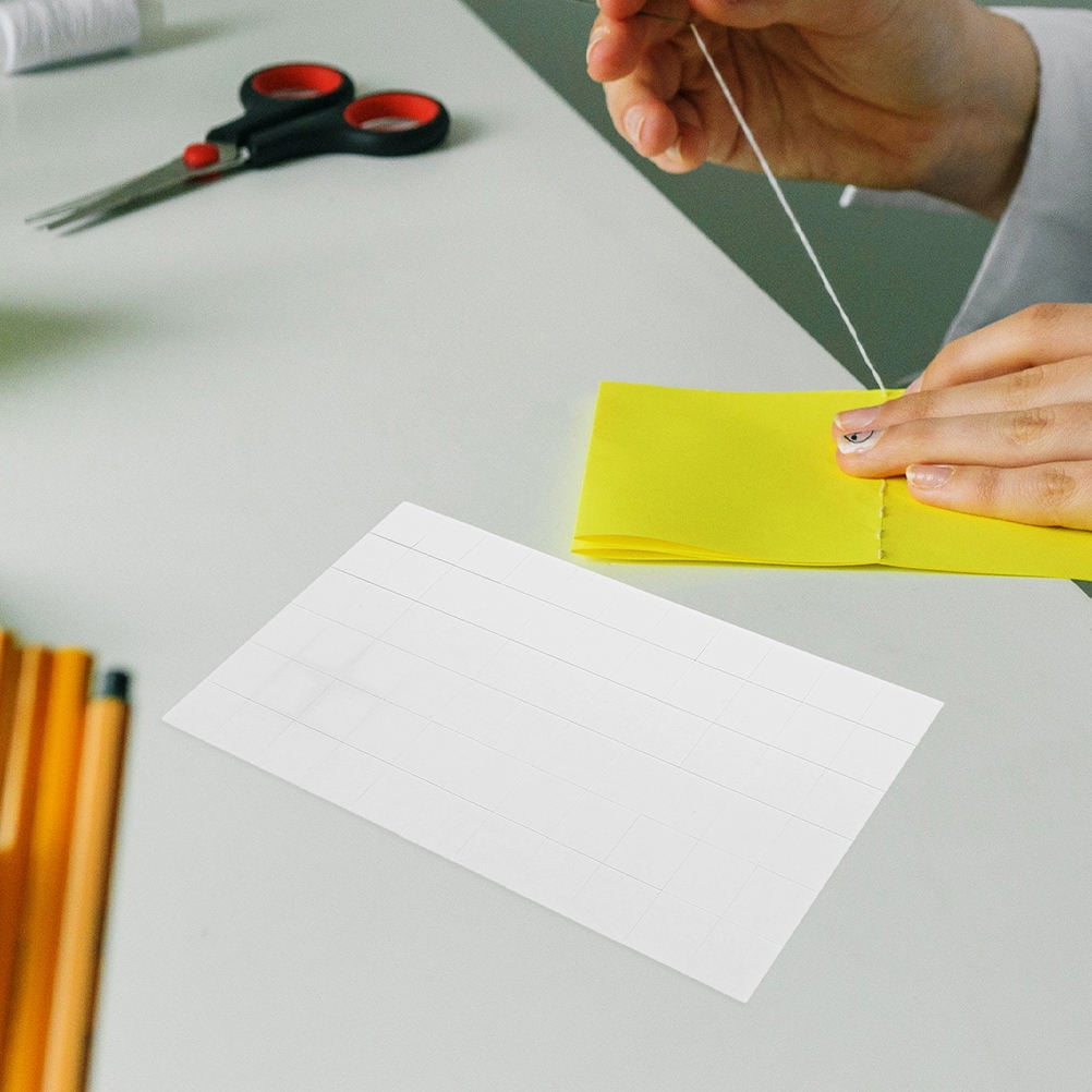 MLINS White EVA Foam Squares with Double Sided Adhesive for DIY Crafts ...