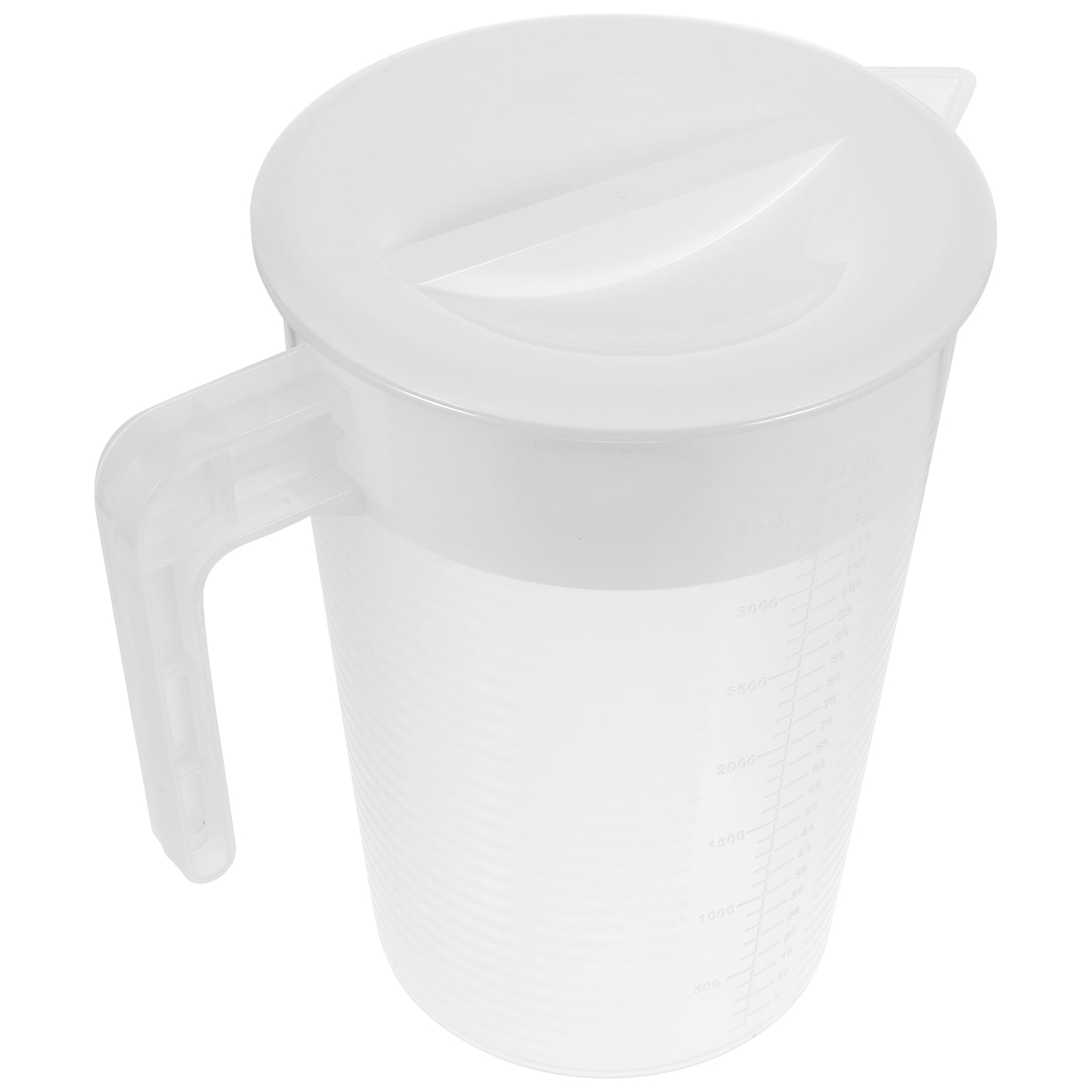 MLINS White Plastic Pitcher with Lid for Fridge Storage Made of PP ...