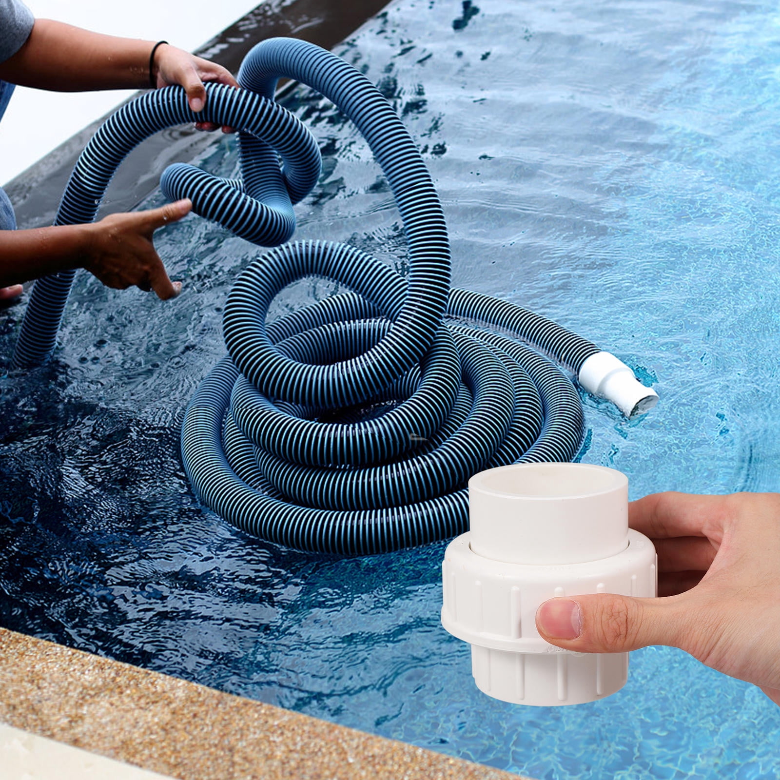 MLINS White Upvc Sch40 Union Pipe Fittings Pvc Pipe Connectors Adapter ...