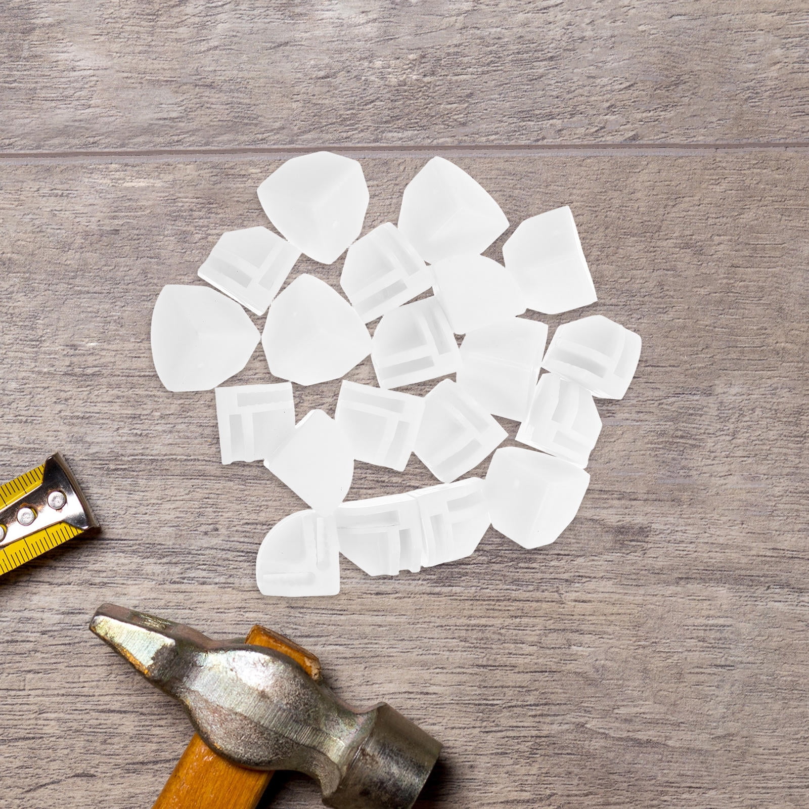 MLINS Wire Cage Clips for Door Use 20pcs White ABS Plastic Connectors ...