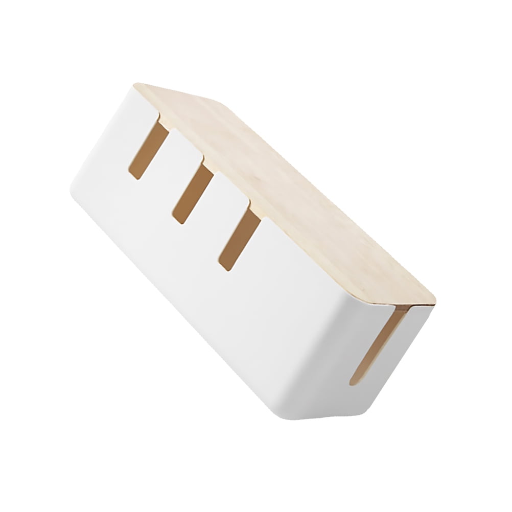 MLINS Wire Storage Box Electrical Cord Organizer Case Socket The White ...
