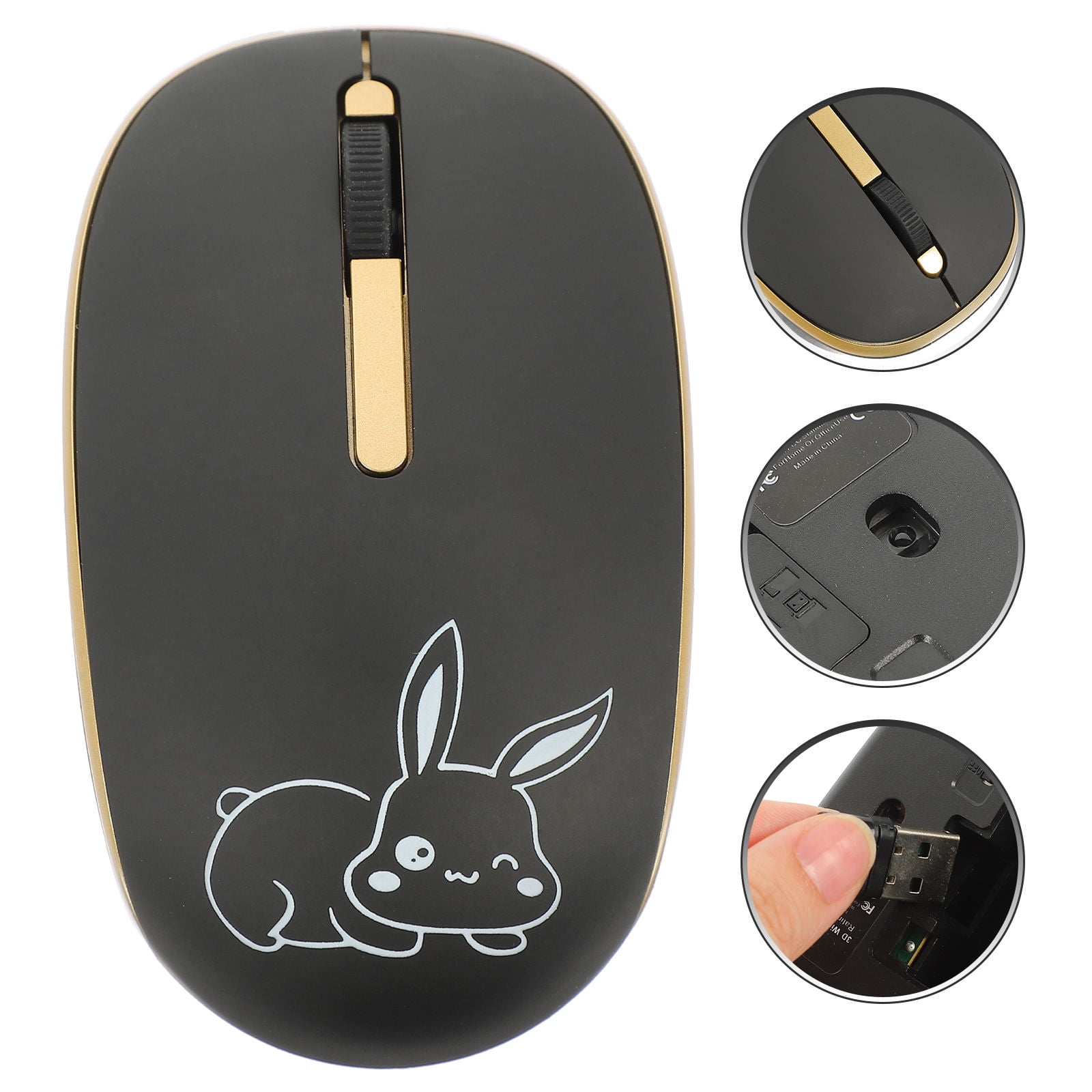 MLINS Wireless Silent Optical Mouse with Receiver for Computer Use ...