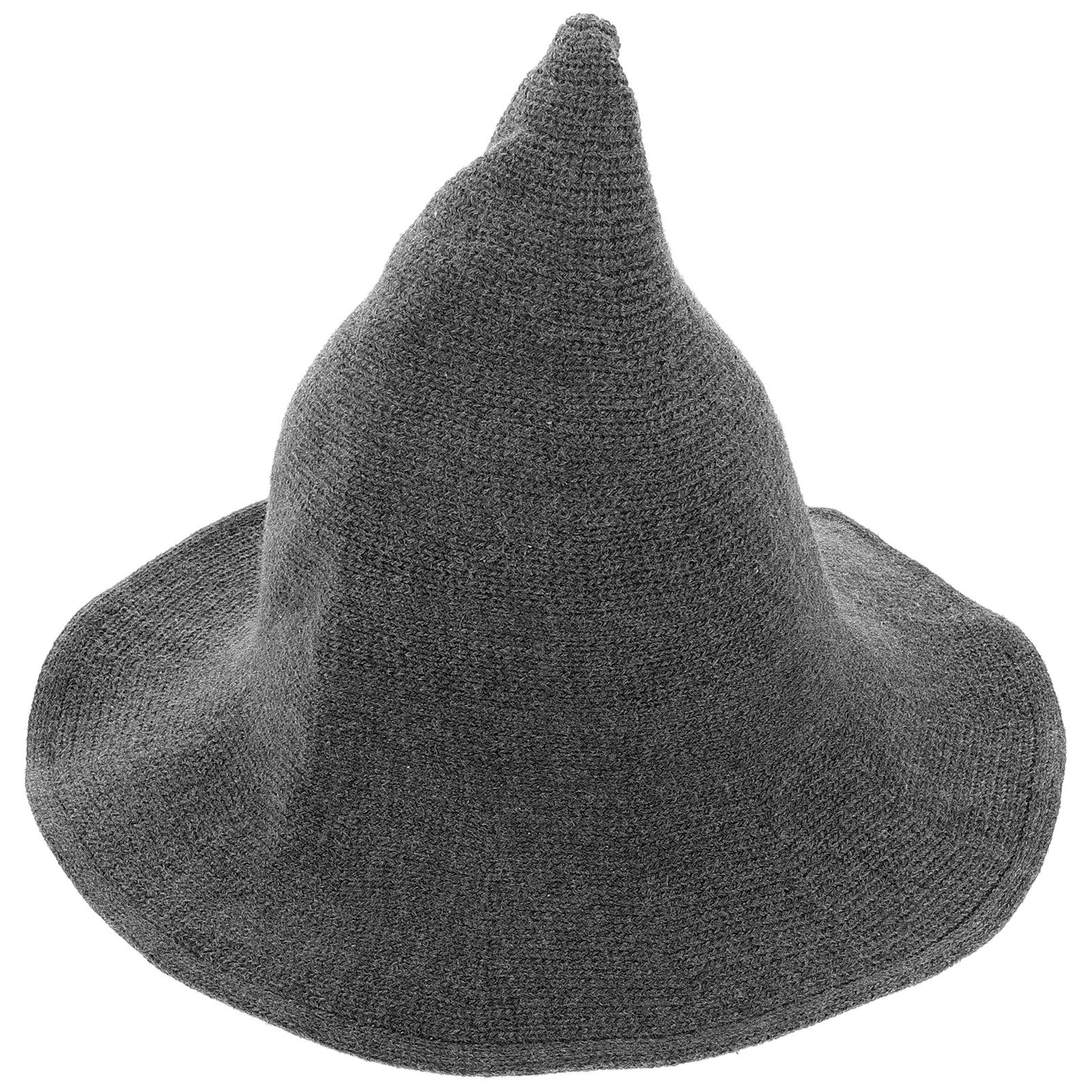 MLINS Wizard Hat Party Hats Witch Caps Knitted 's Dark Grey - Walmart.com