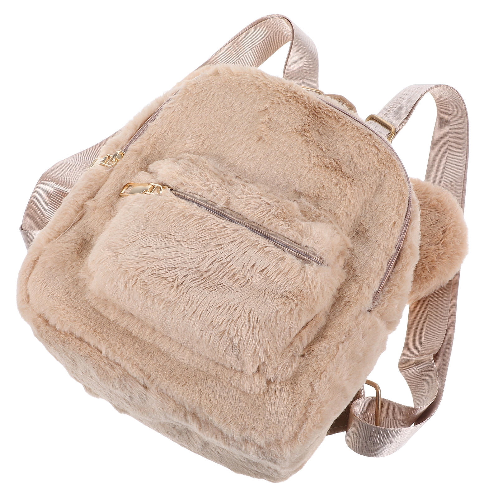 MLINS Women Fluffy Bear Backpack Birthday Junior High School Student ...