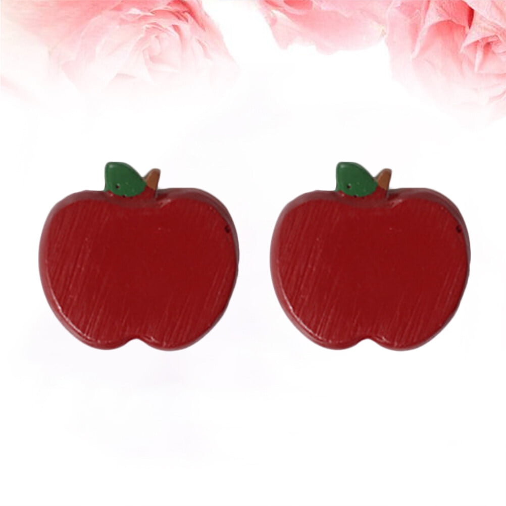 MLINS Wood Chopstick Rest with Cute Cartoon Apple Design for Kitchen ...