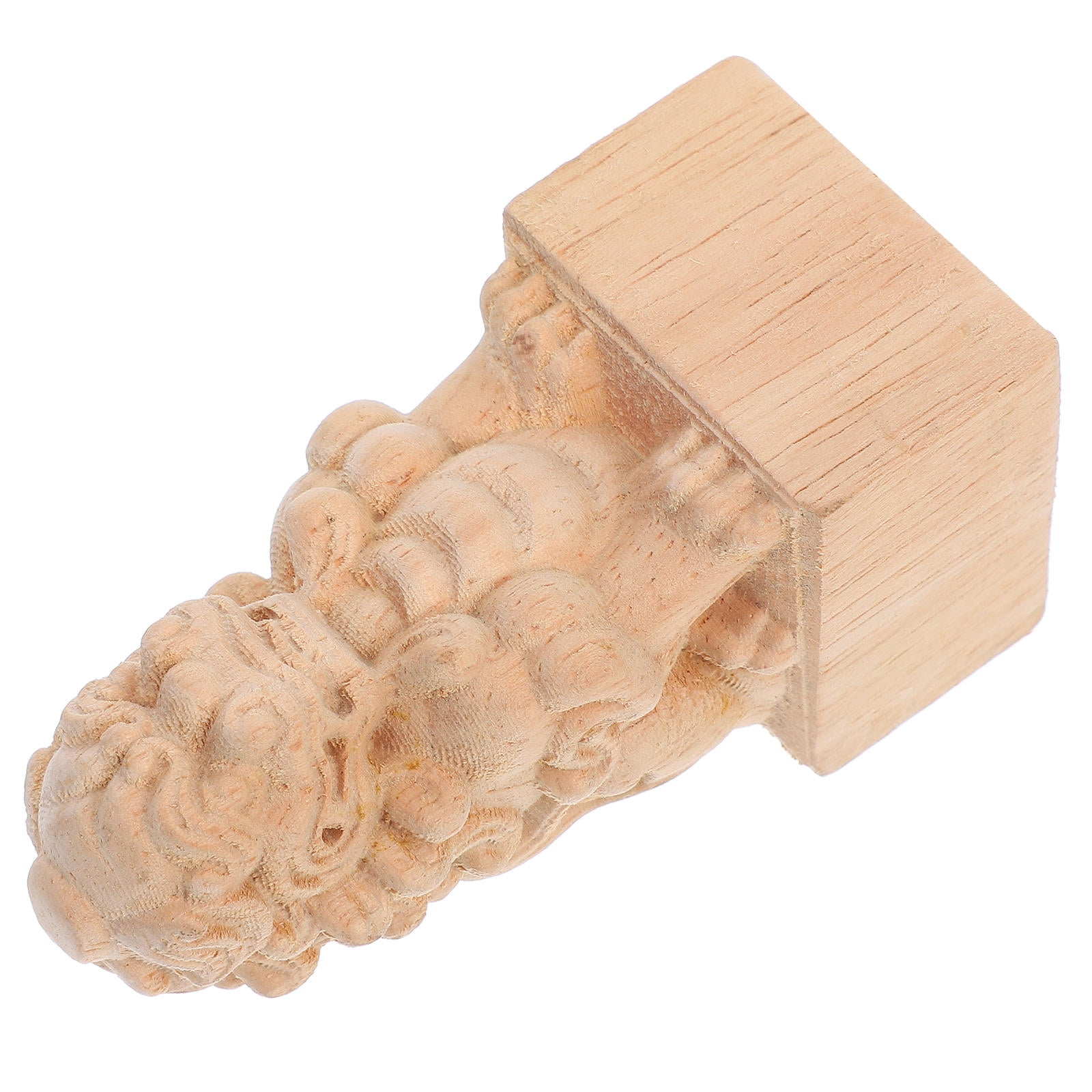 MLINS Wood Finials for Curtain Rod Bed Post Finials Fence Caps Decorative Fence Topper Wood ...