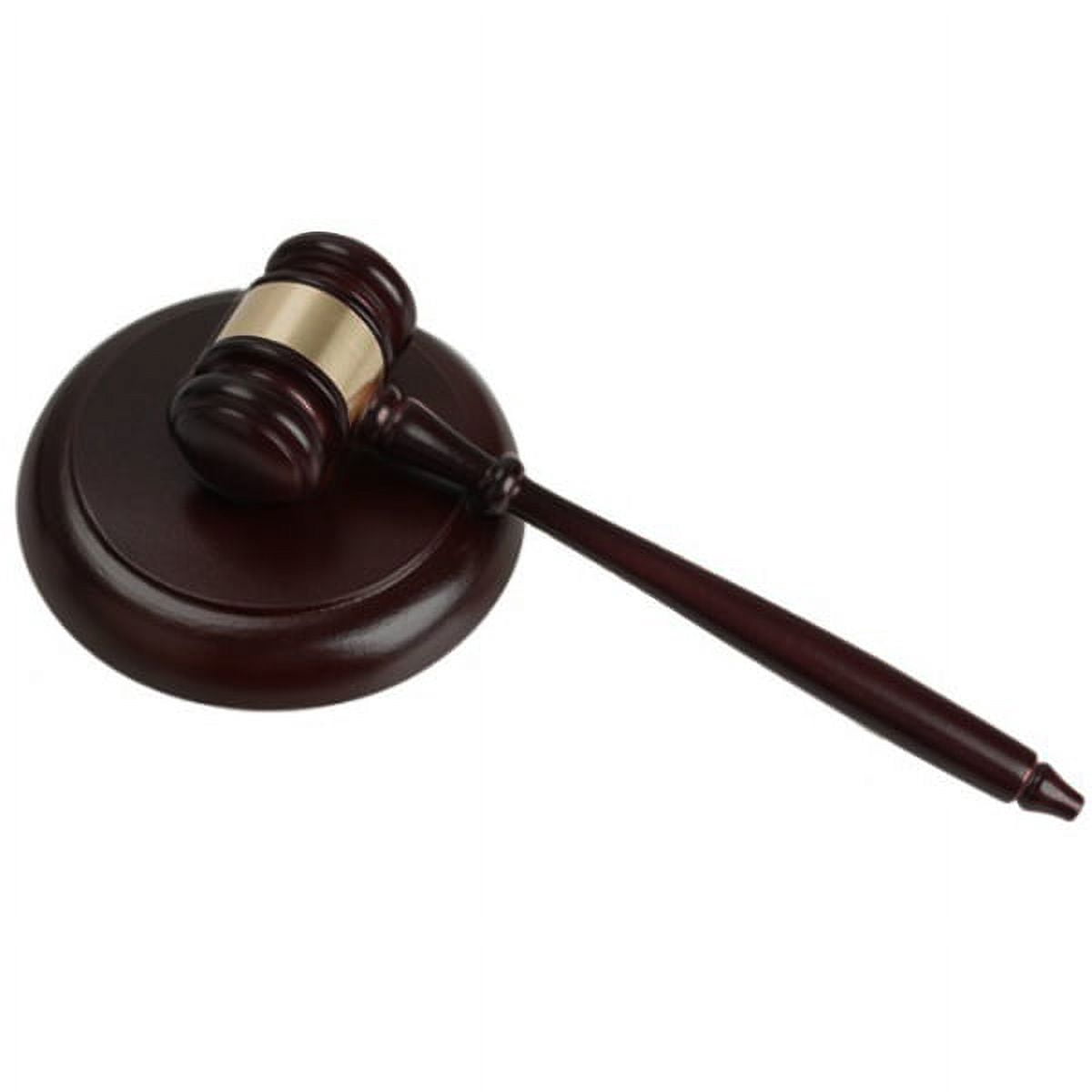 MLINS Wood Gavel Mallet Hammer with Sound Block for Judge /Auction Sale ...