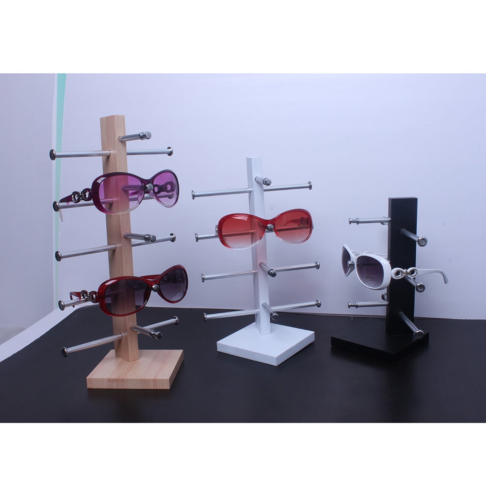 PTOOTP rack for holding eyeglasses Glasses Frame Display Shelf Wood ...