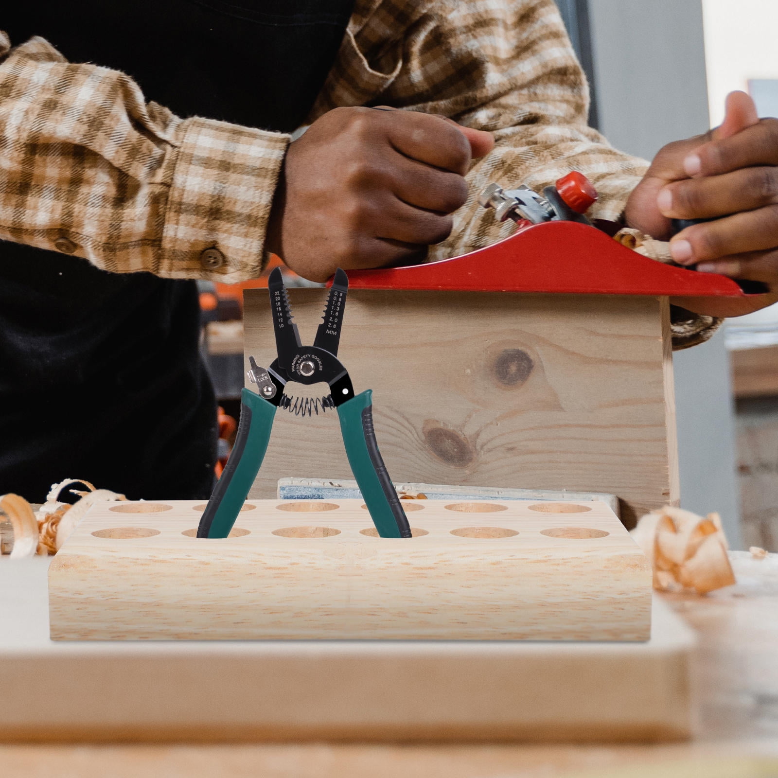 PTOOTP Multi Function Pliers Rack Workshop Pliers Storage Rack 1Set ...