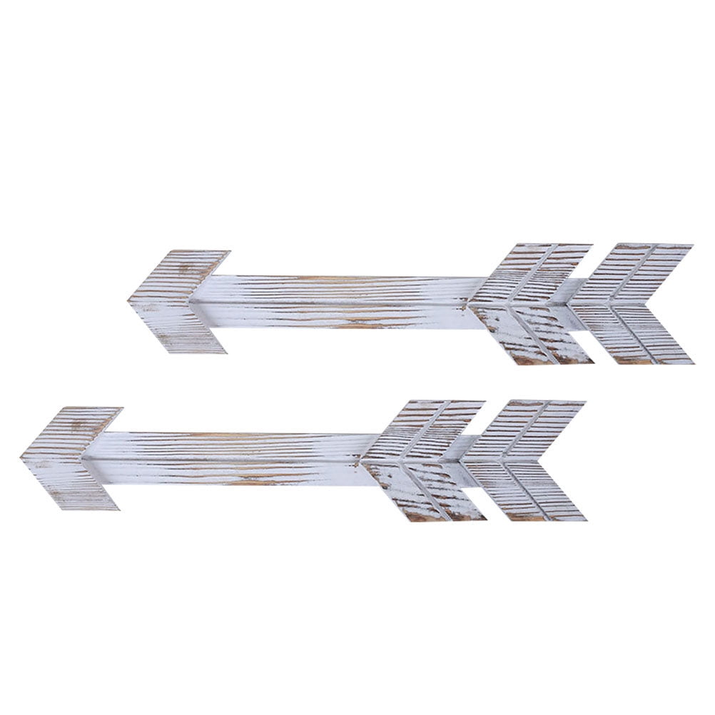 MLINS Wooden Arrow Wall Decor with Sawtooth Hangers and Traceless Nails ...