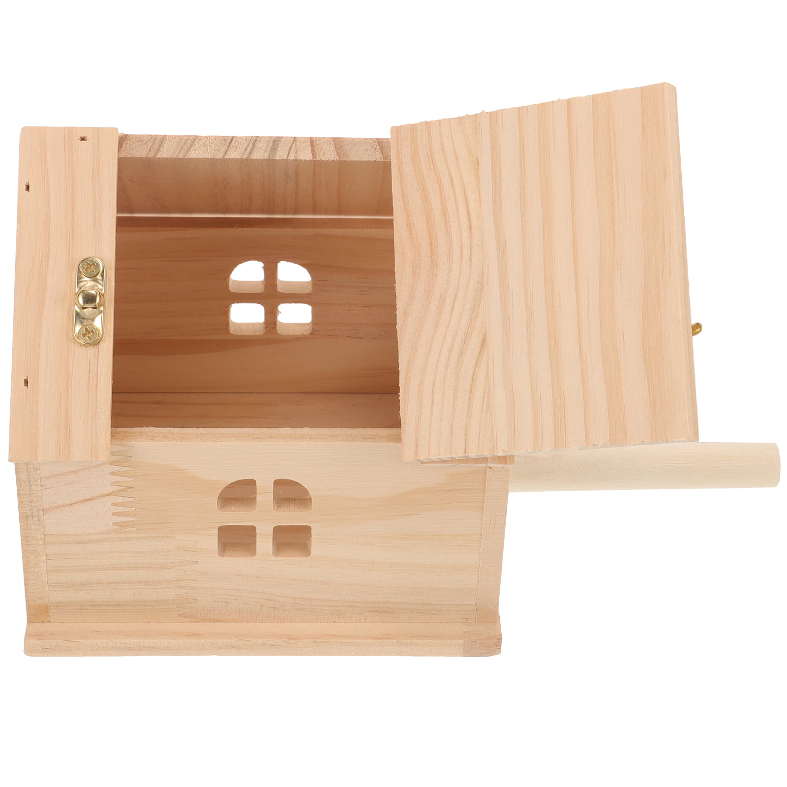 MLINS Wooden Bird House Bird Nesting Box Hanging Bird Breeding House ...