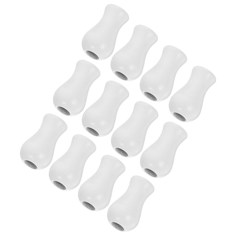 MLINS Wooden Blind Cord Knobs Pull Ends for Decoration White Color ...