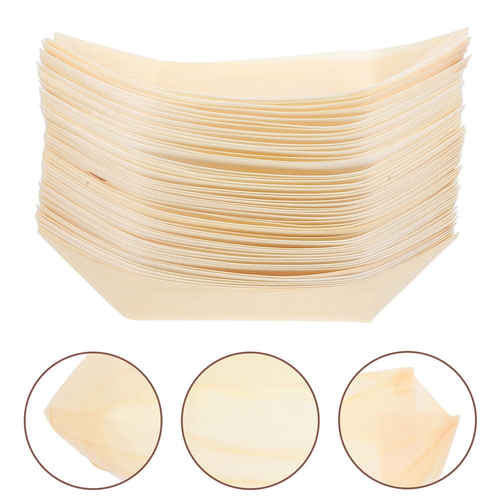 MLINS Wooden Boat Plates for Sushi and Sashimi Presentation Ideal for ...