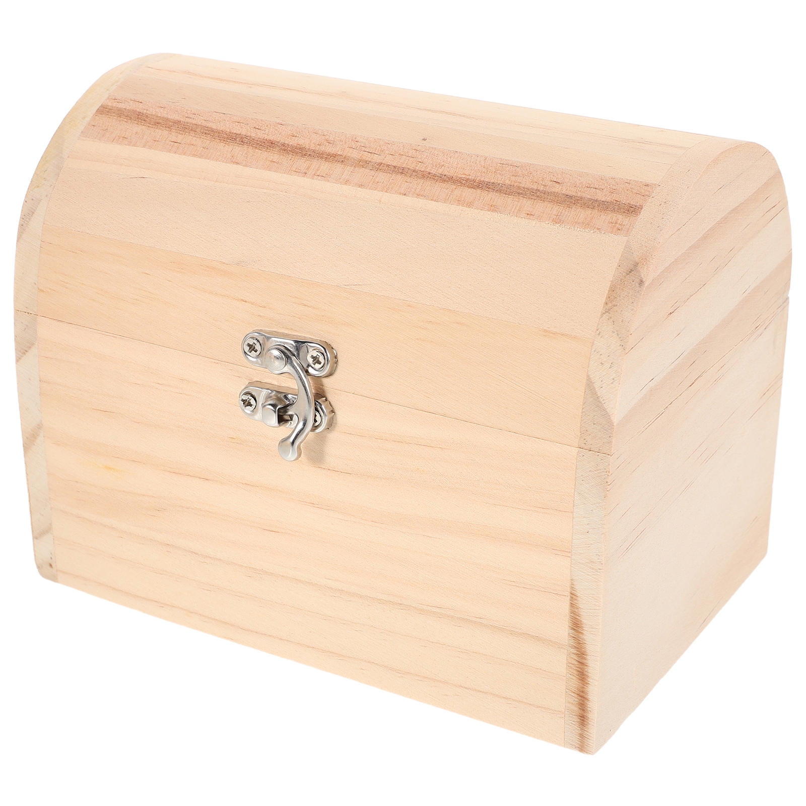 MLINS Wooden Box Retro Treasure Chest Decorative Storage Case ...
