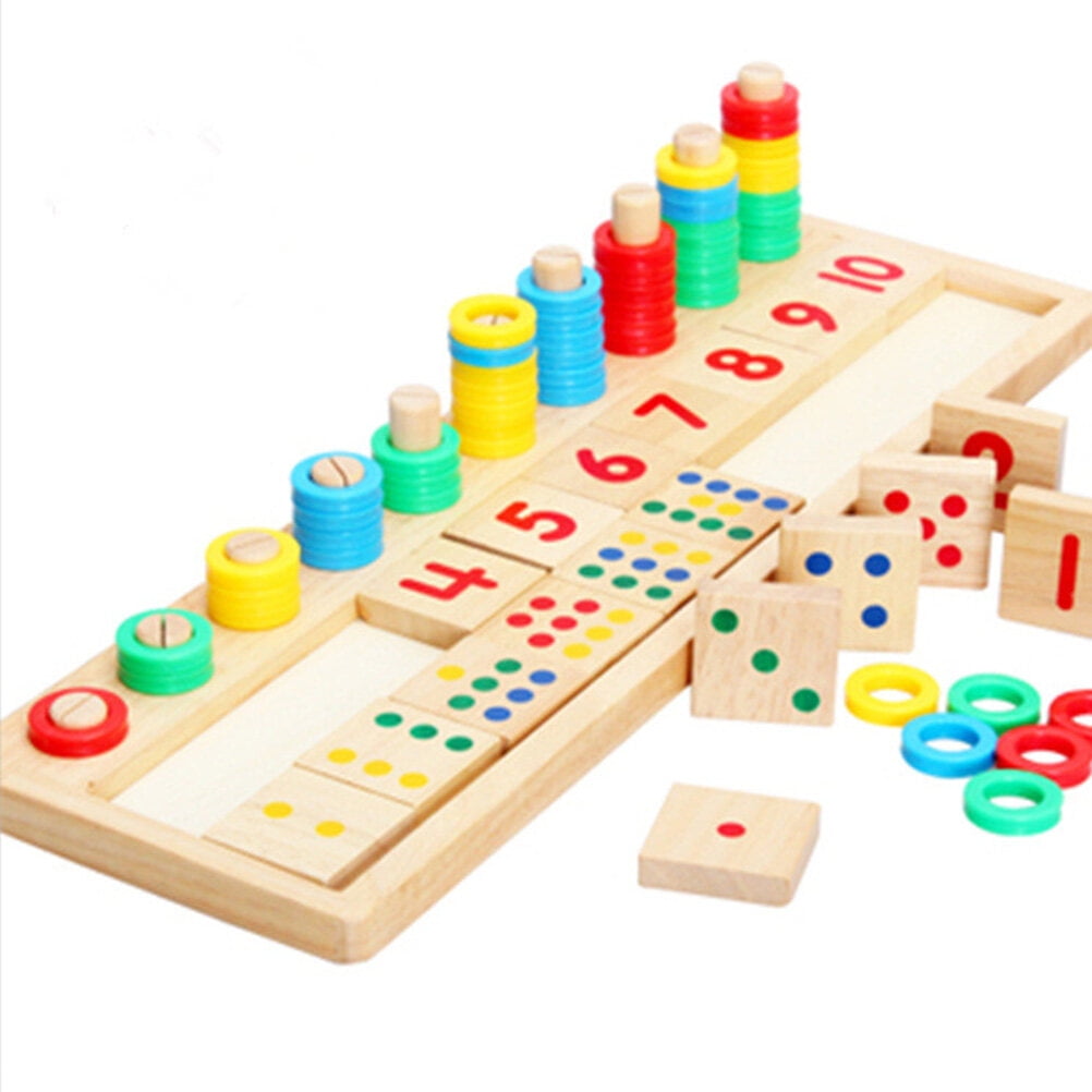 MLINS Wooden Count & Match Numbers Learn to Count Educational Counting ...
