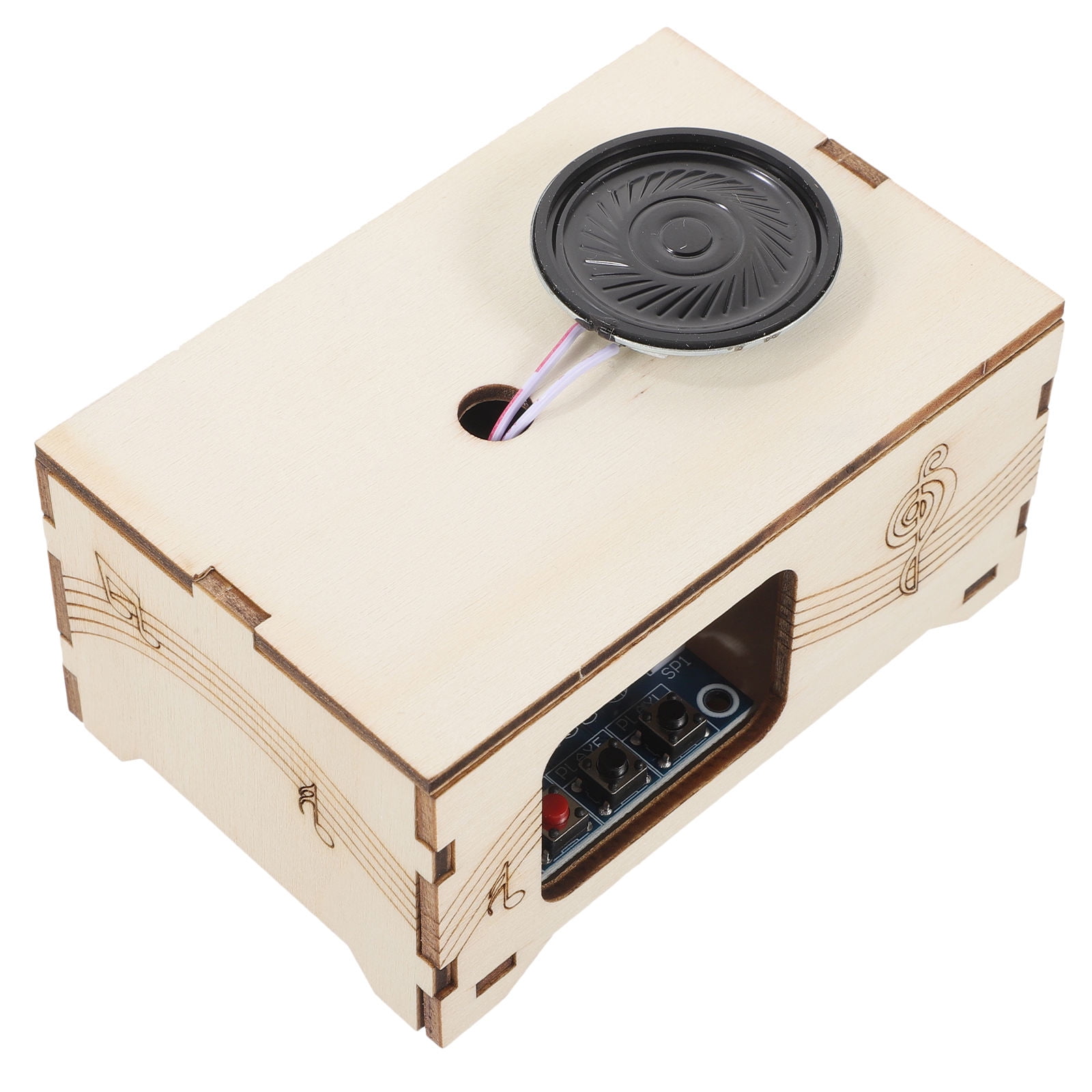 MLINS Wooden Diy Music Box Toy Wooden Diy Phonograph Craft Diy Assembly ...