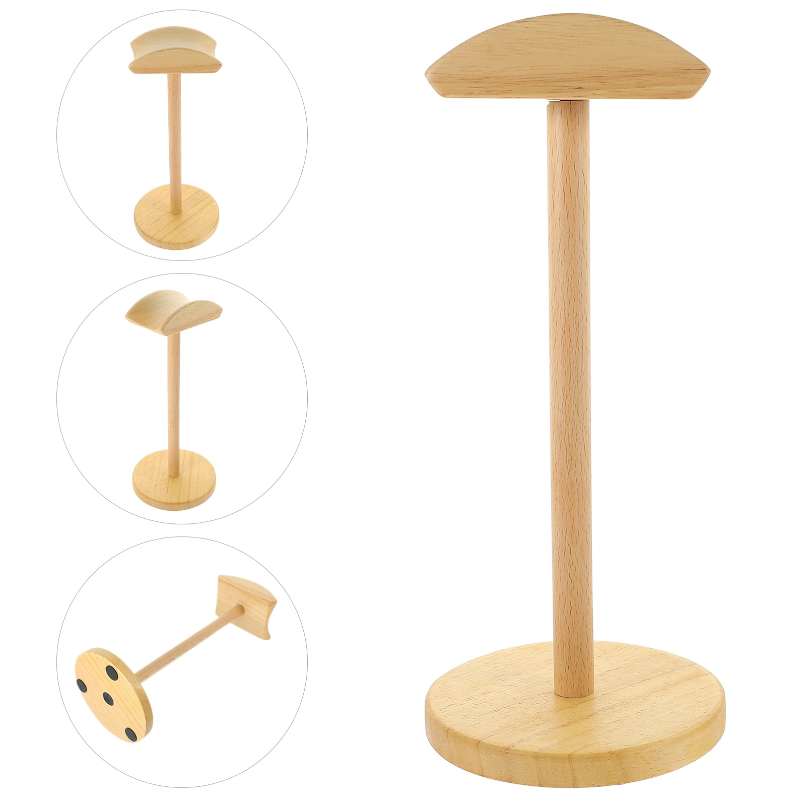 MLINS Wooden Headset Stand Headphone Holder Desktop Gaming Headset ...