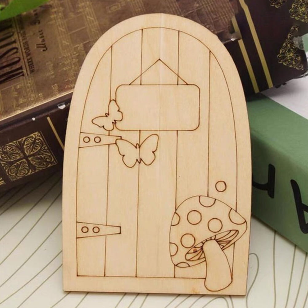 MLINS Wooden Hut Shaped Cutouts for DIY Ornaments and Decorations 30 ...