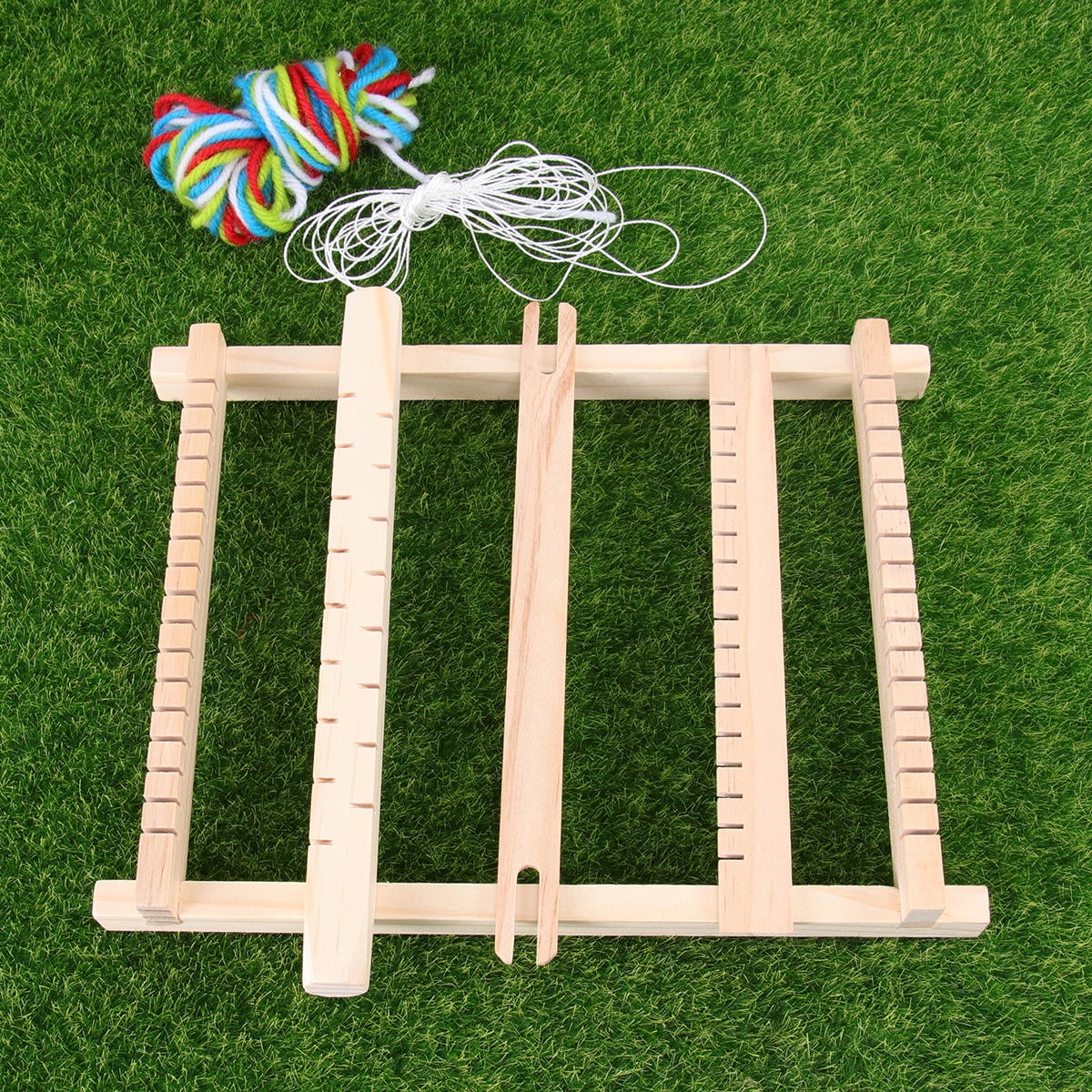 MLINS Wooden Loom for Kids DIY Weaving Tool Assorted Color Promotes ...