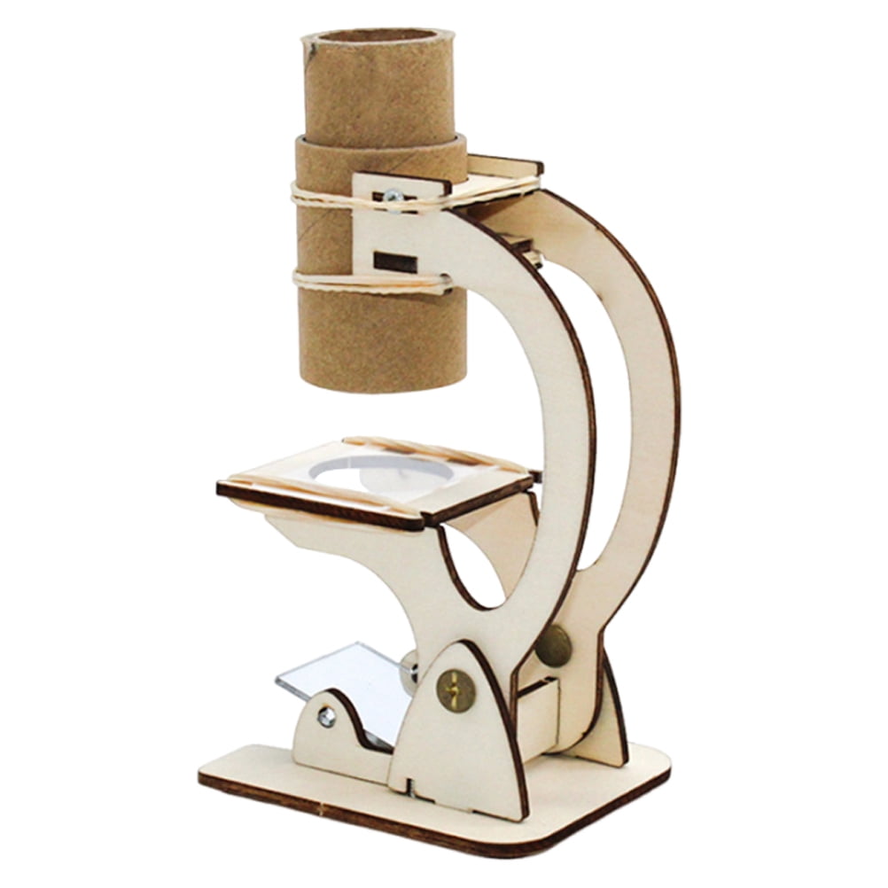 MLINS Wooden Microscope Puzzles 3D Building Puzzles DIY Stem Project ...