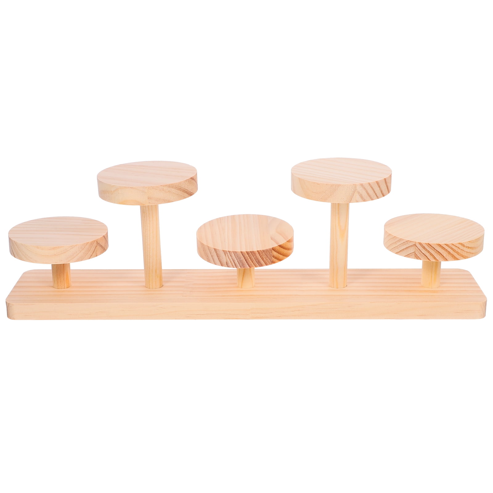 MLINS Wooden Multi-tier Display Stand Tabletop Wood Rack for Bracelet ...